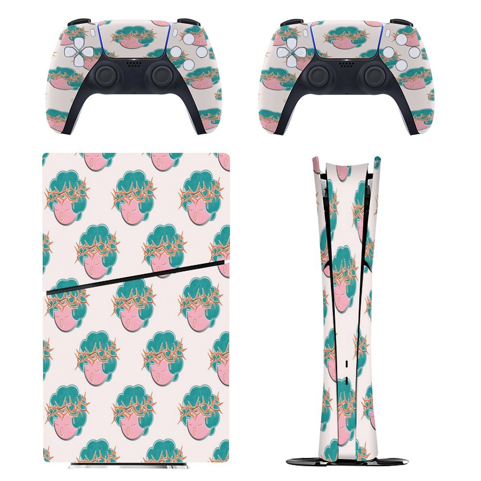 Octopus Jesus PS5/PS5 Slim Digital Disc Skin Sticker For Console And ...