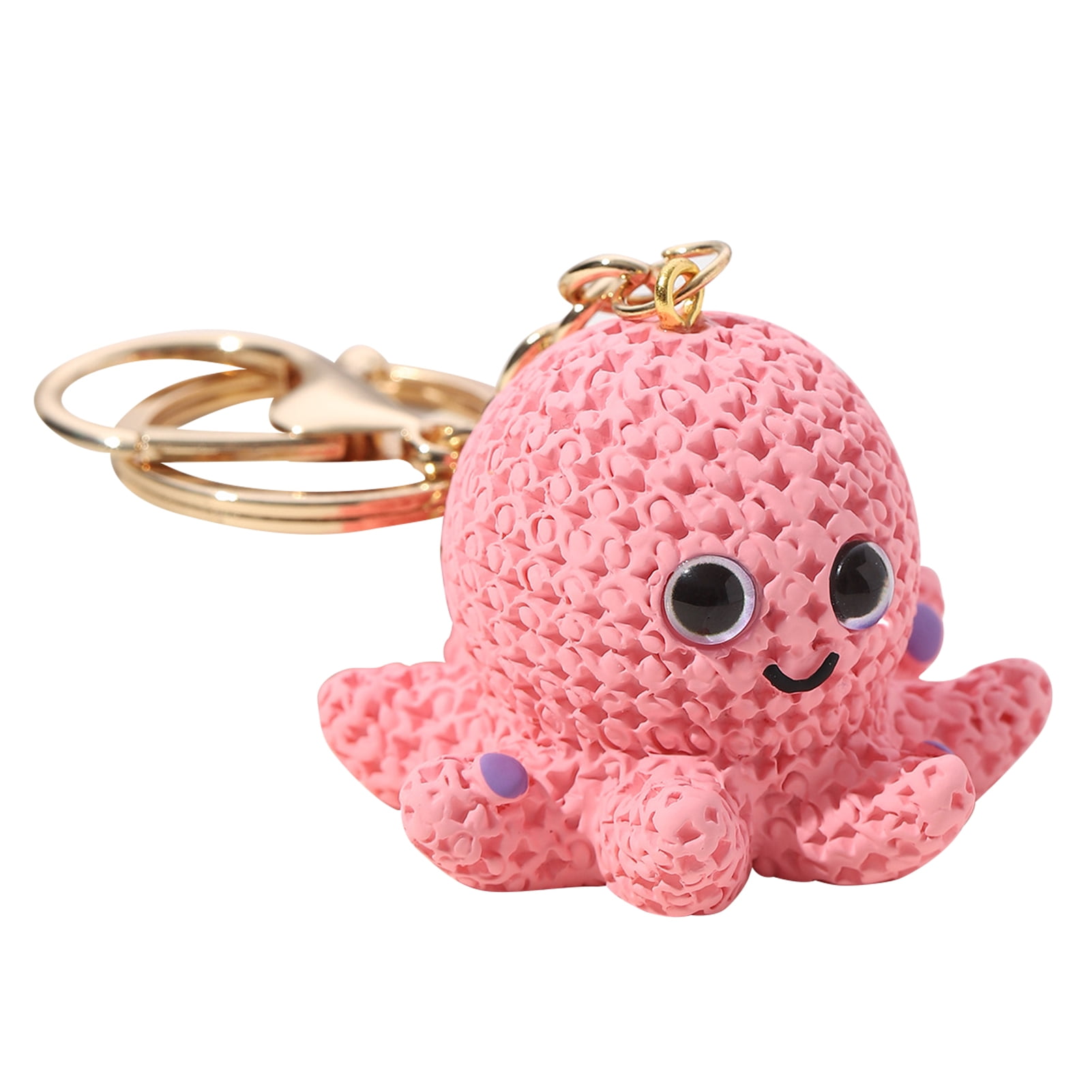 Octopus Keychain Toy, 3D Bag Key Rings, Aorable Resin Backpack Pendant ...
