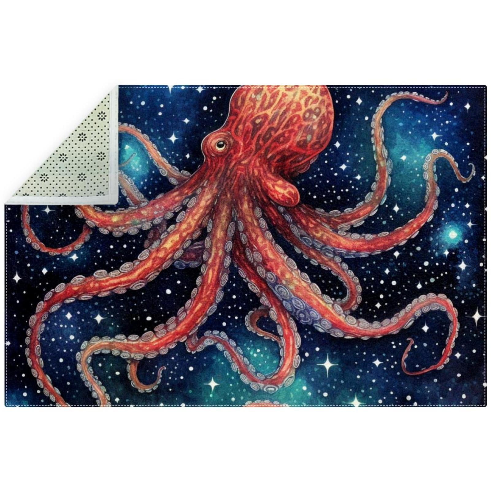 Octopus Kitchen Mat - Ergonomic Comfort Standing Mat with Right-Angle ...