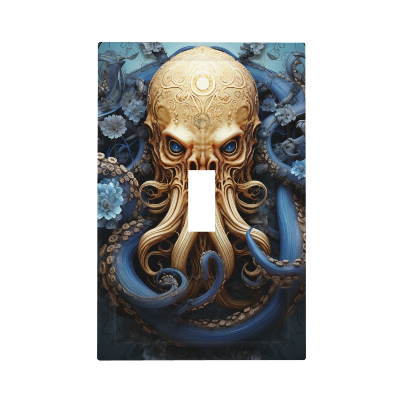 Octopus Kraken Monster Art Vintage Single Toggle Wall Plate 1 Gang ...