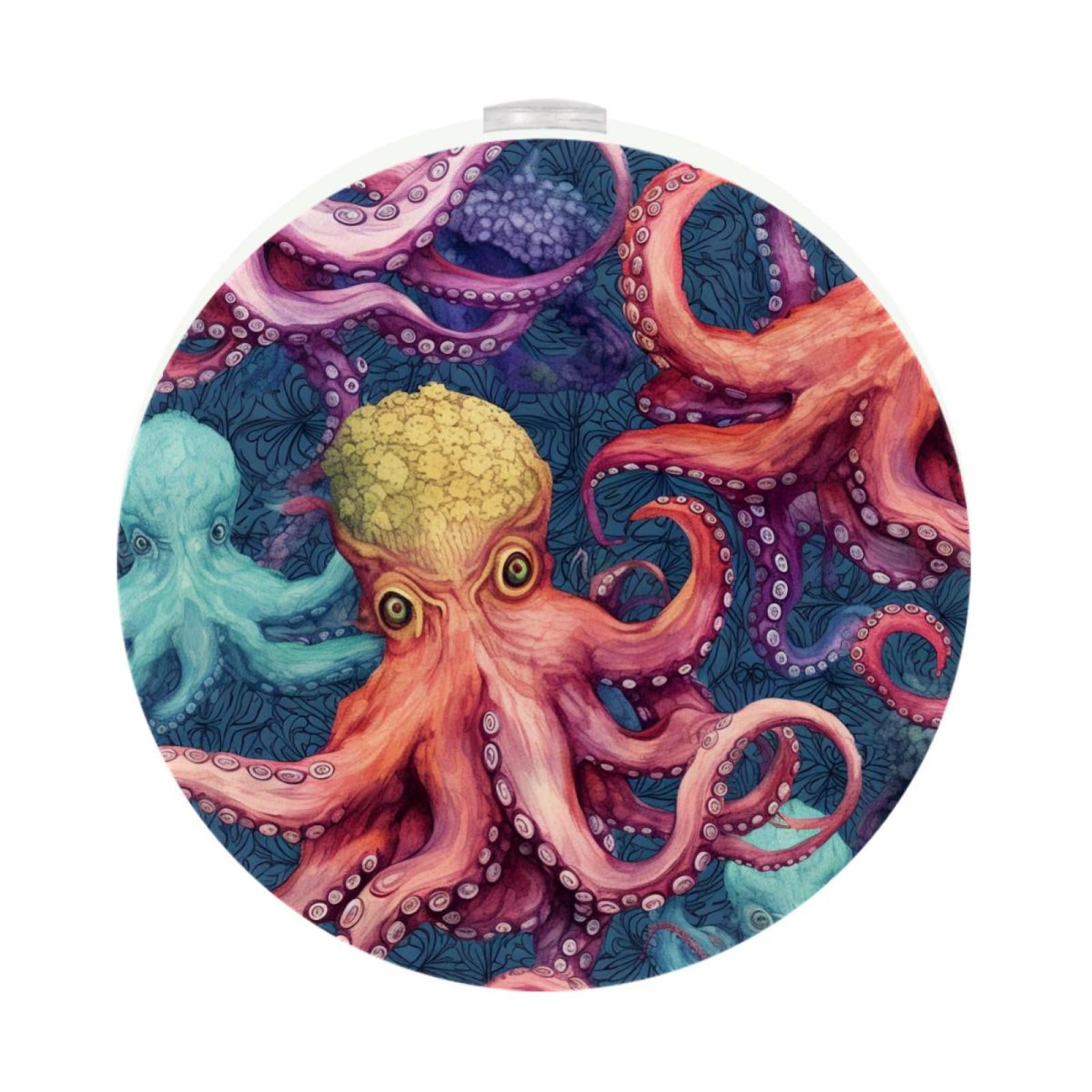 Octopus LED Circular Night Light Set - Induction Light Control, ABS ...