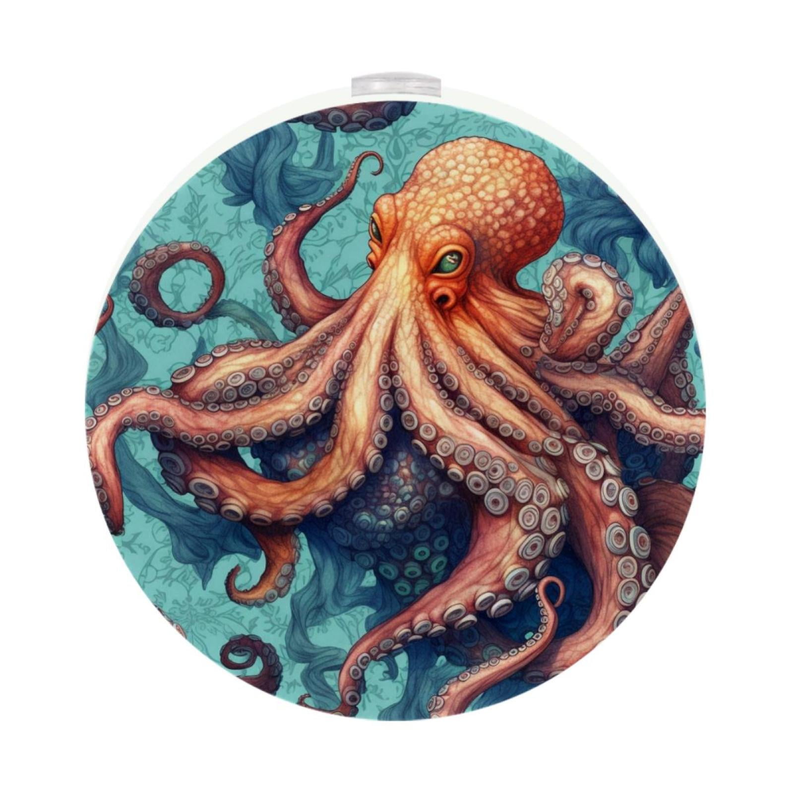 Octopus LED Circular Night Light Set of 2 with Induction Light Control ...