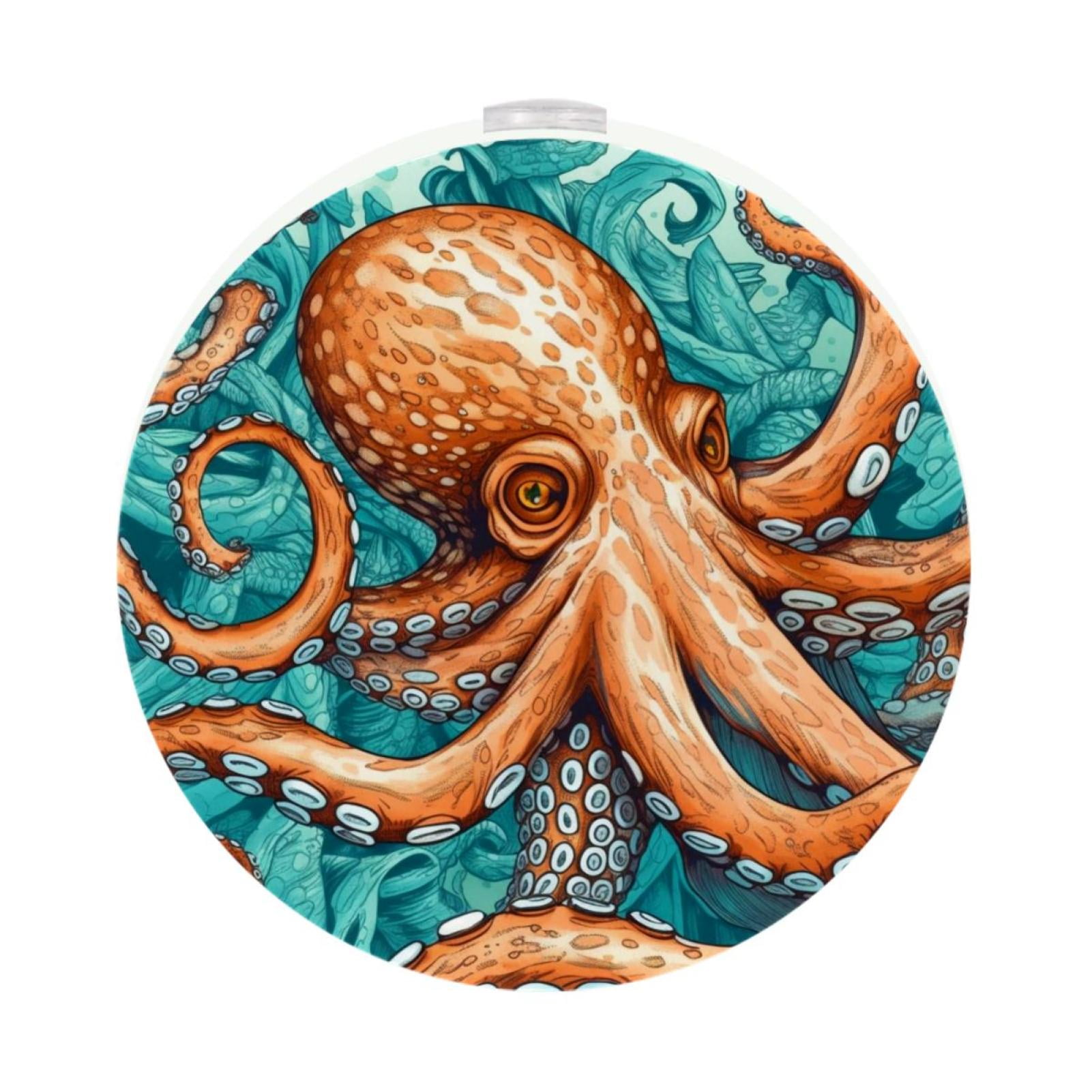 Octopus LED Night Lights - Set of 2, Sensor Control, Small LED Lights ...