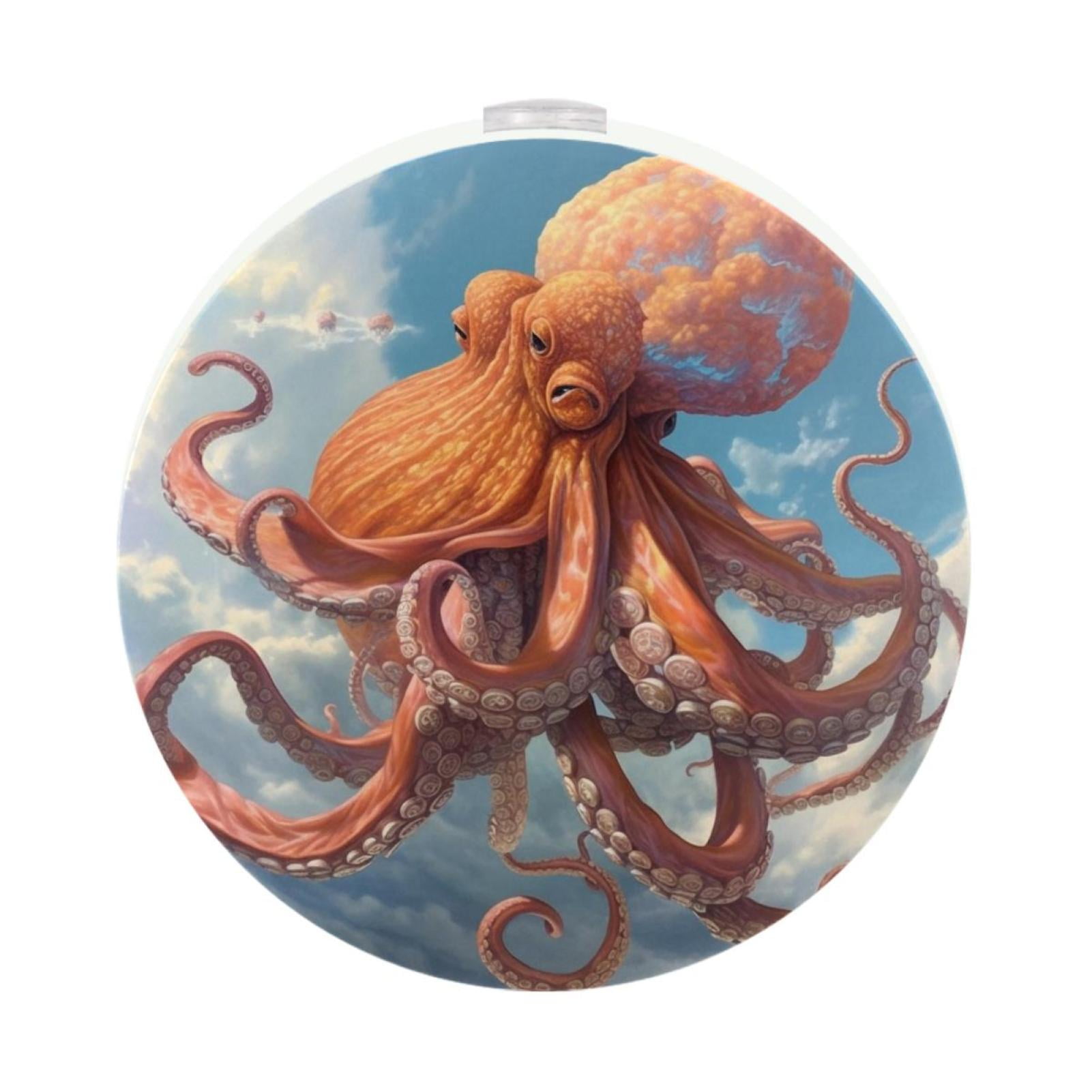 Octopus LED Night Lights, Wall Light with Inductive Light Control ...