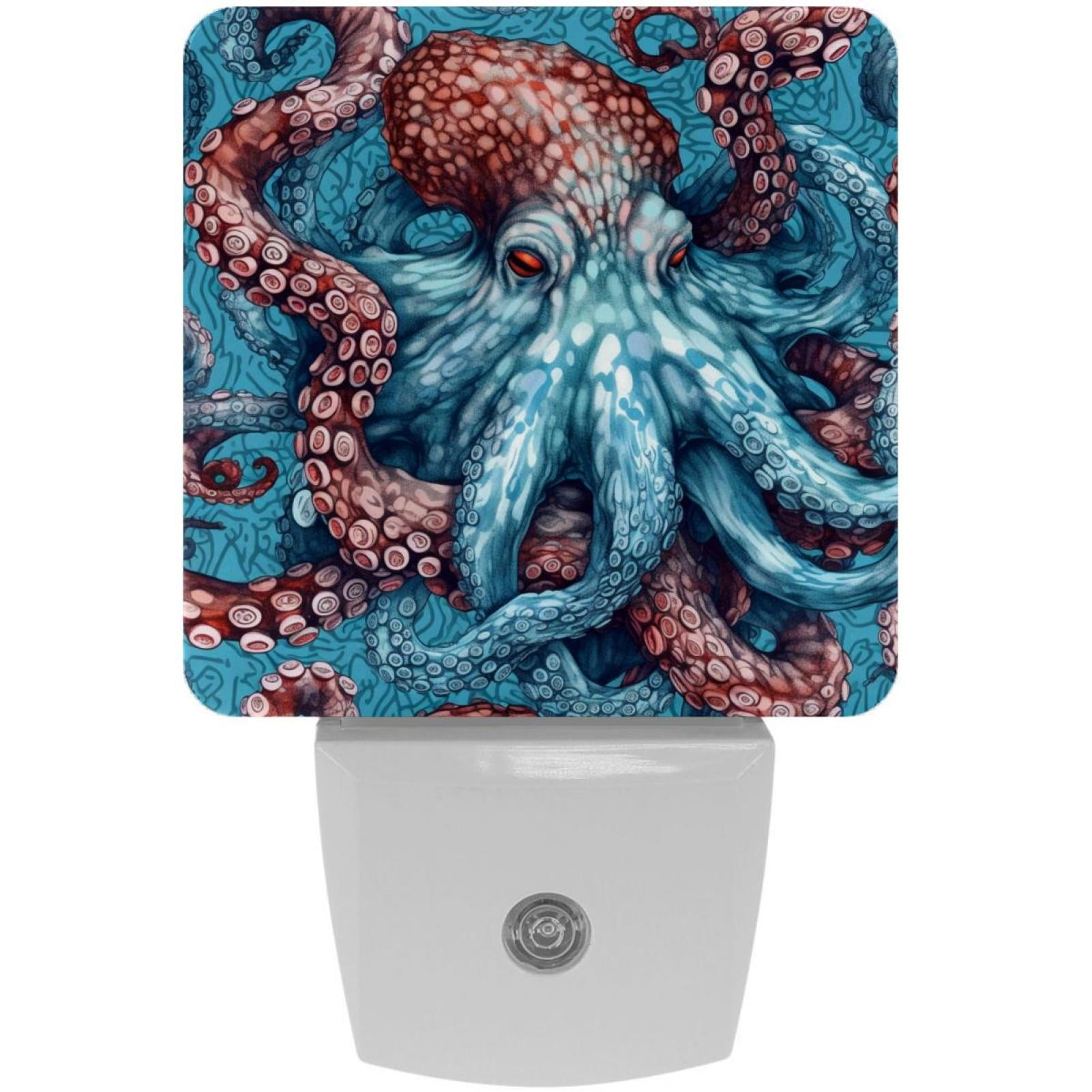 Octopus LED Square Night Light - Small and Bright Square-shaped LED ...
