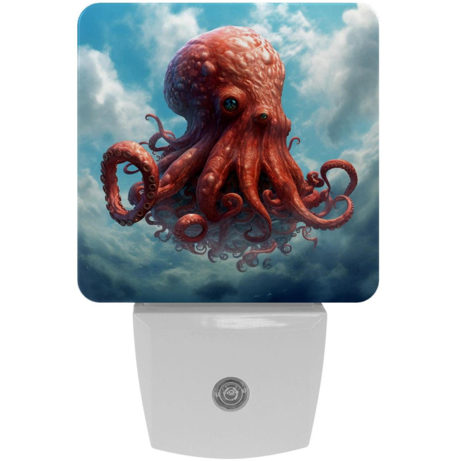 Octopus LED Square Night Light - Small and Bright Square-shaped LED ...