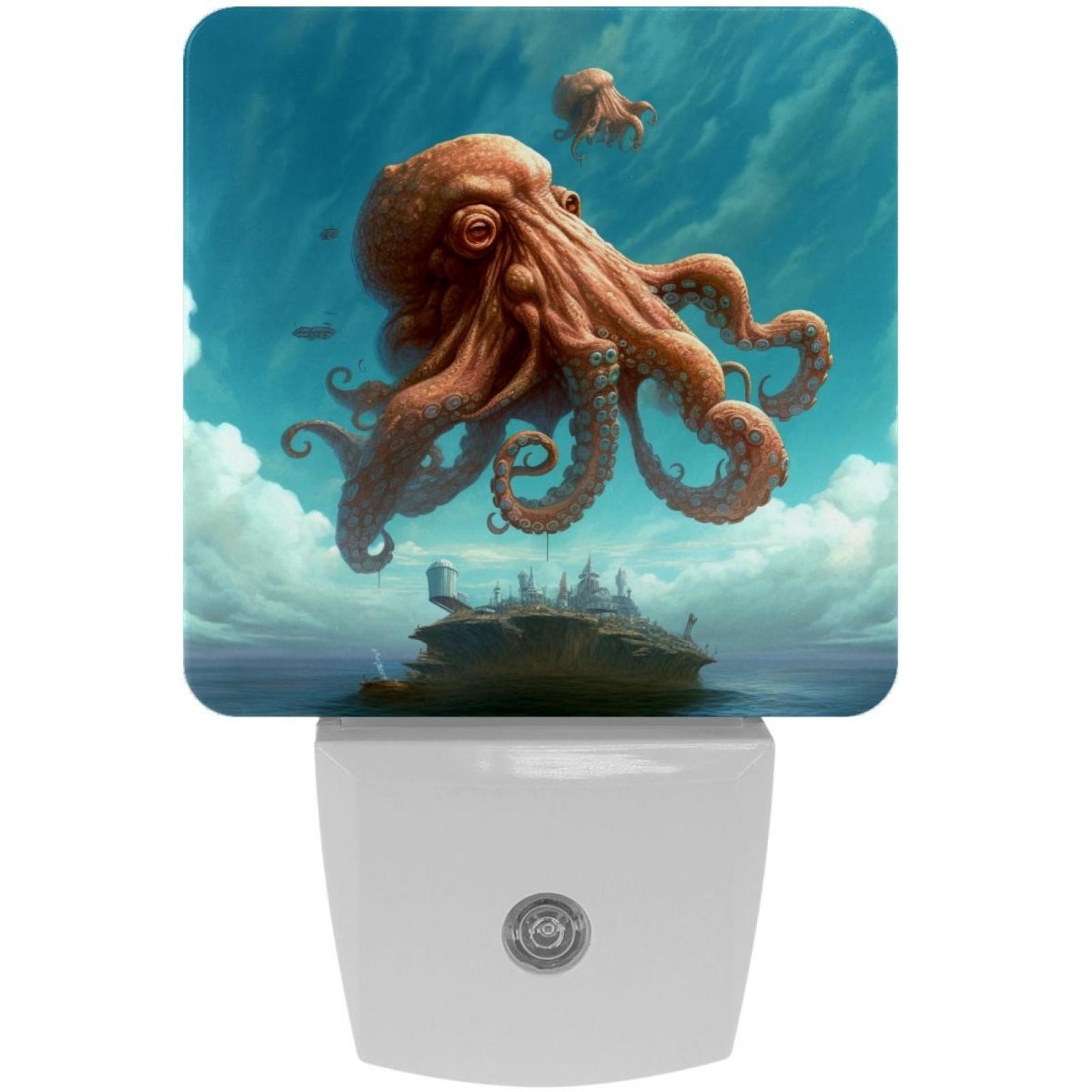 Octopus LED Square Night Lights - Bedside Lighting Solution for a ...