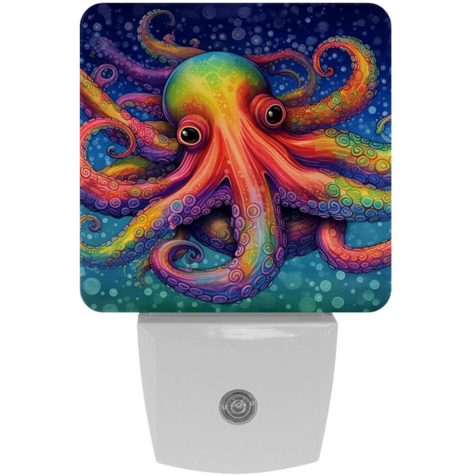 Octopus LED Square Night Lights - Bedside Lighting Solution for a ...