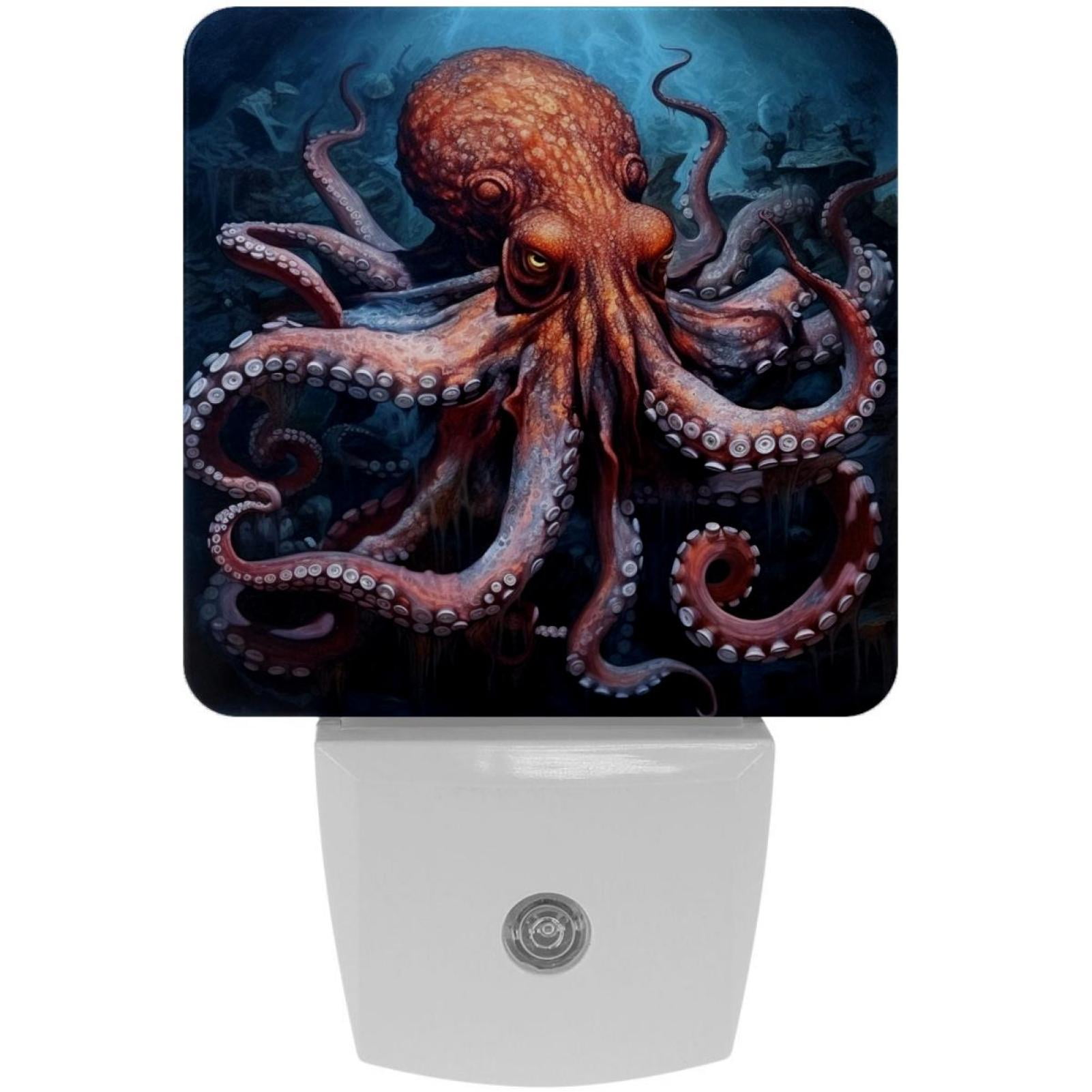 Octopus LED Square Night Lights - Energy Efficient Plug-in Wall Lamp ...
