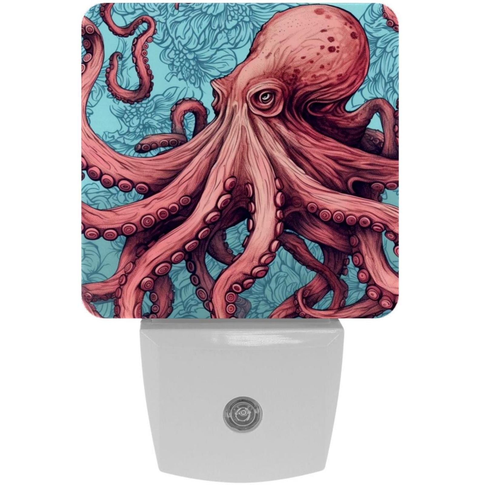 Octopus LED Square Night Lights - Energy Efficient Plug-in Wall Lamp ...