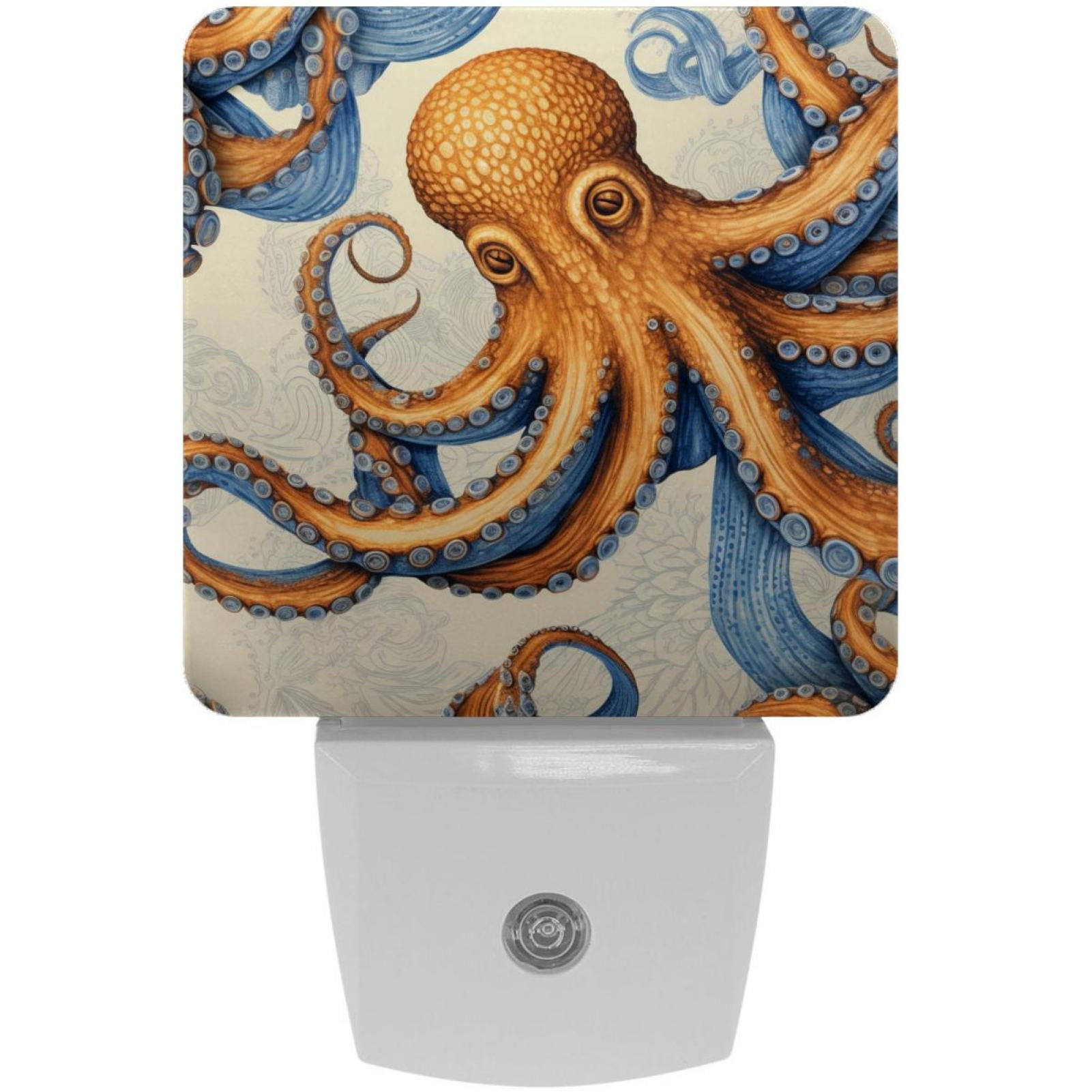 Octopus LED Square Night Lights - Energy Efficient and Stylish Bedroom ...