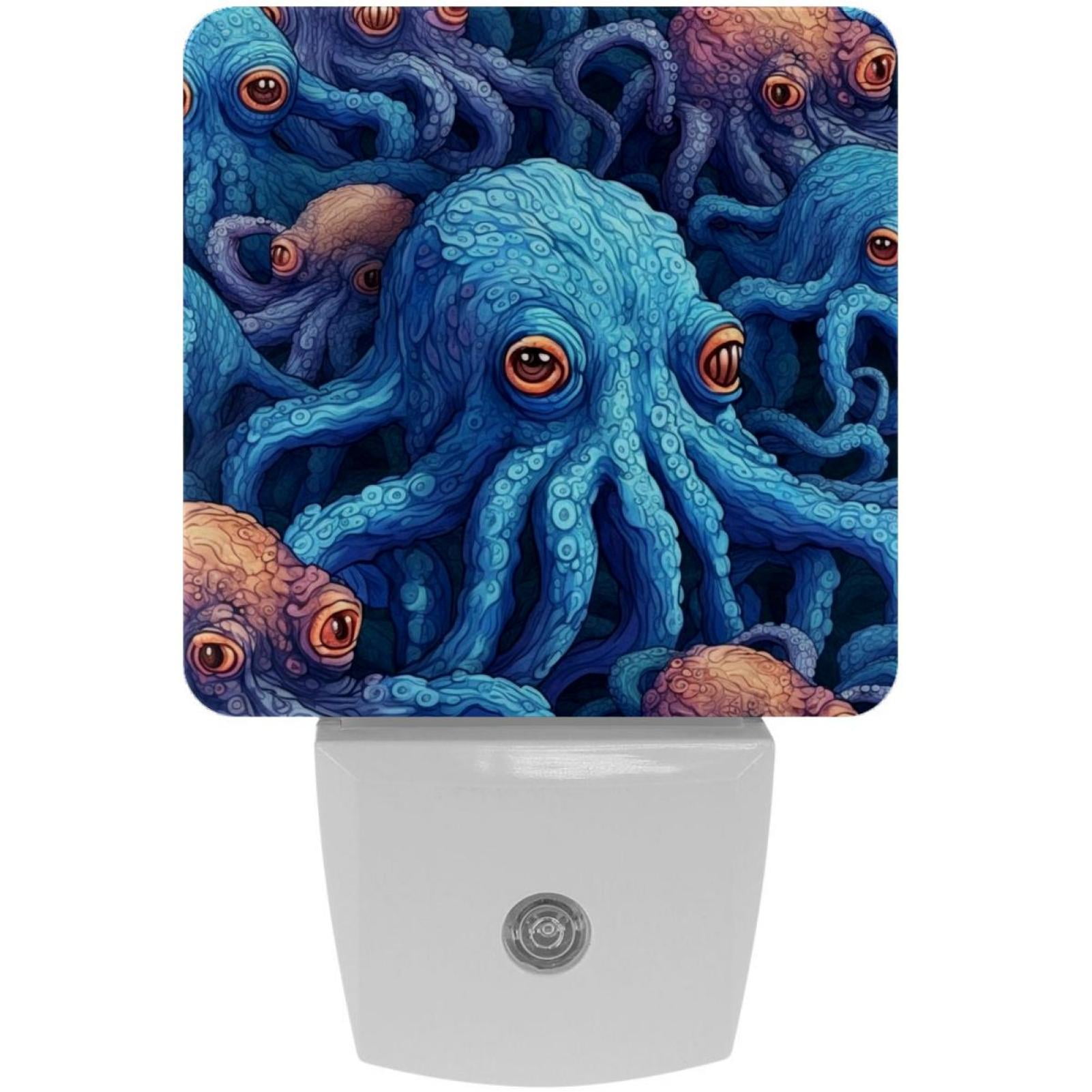 Octopus LED Square Night Lights - Energy Efficient and Stylish Bedroom ...