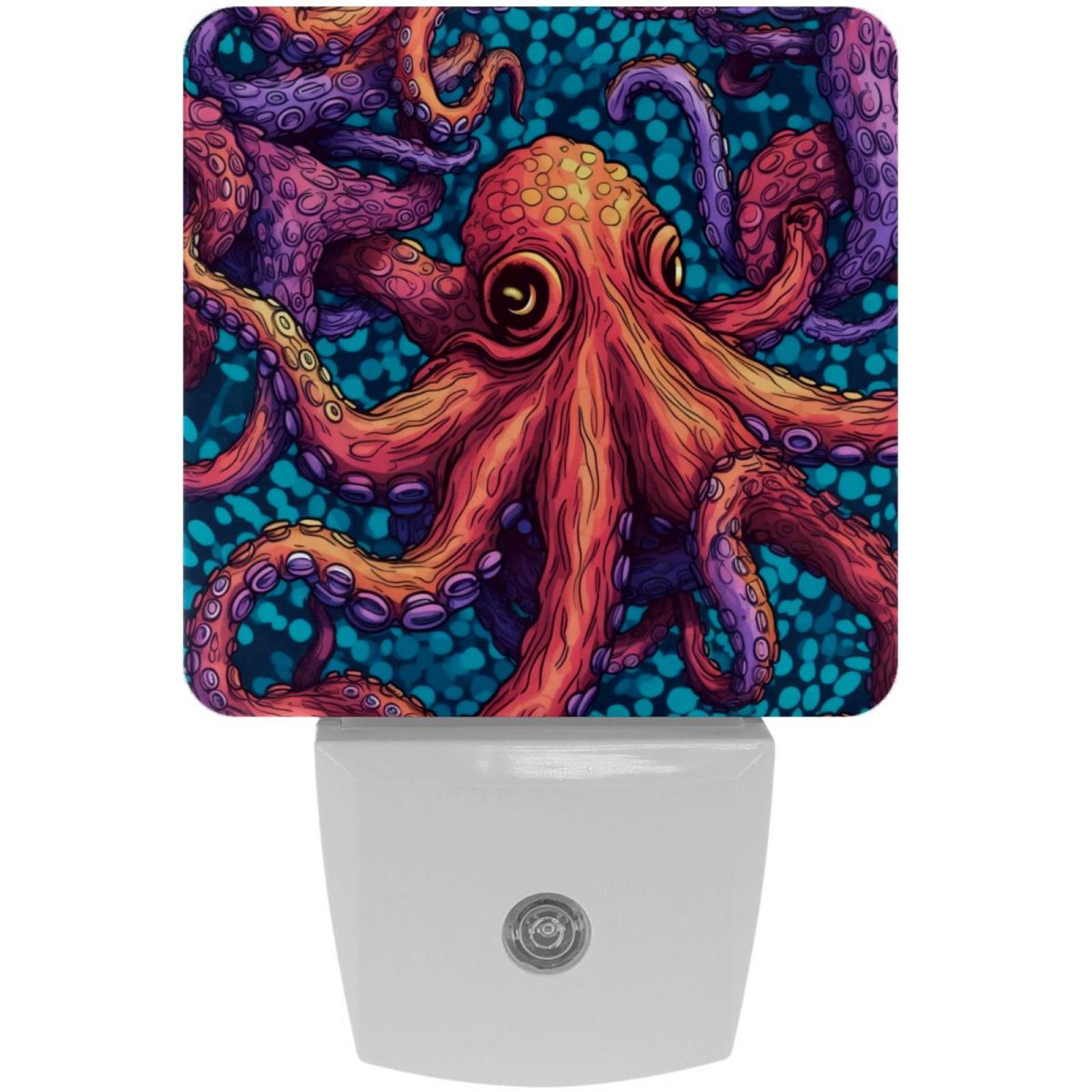 Octopus LED Square Night Lights - Modern and Versatile Plug-in Lighting ...