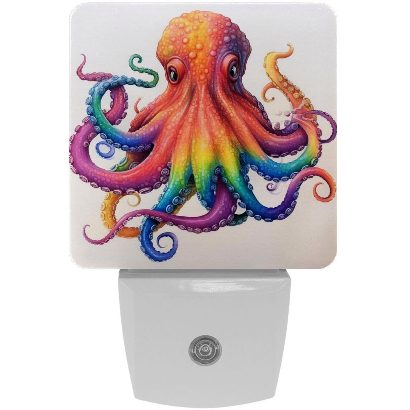 Octopus LED Square Night Lights - Modern and Versatile Plug-in Lighting ...