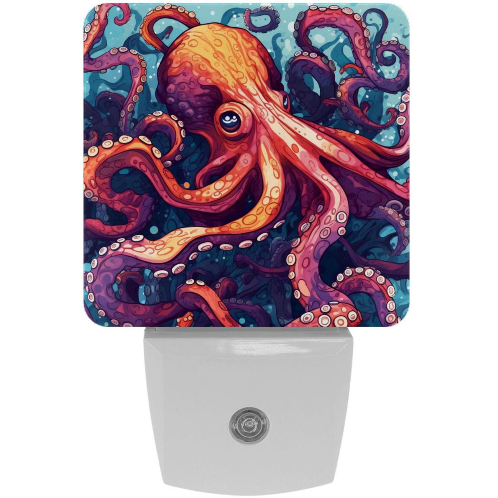 Octopus LED Square Night Lights - Modern and Versatile Plug-in Lighting ...