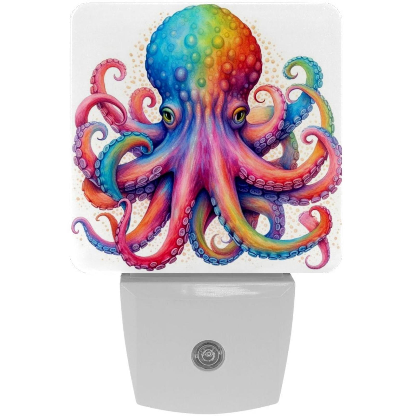 Octopus LED Square Night Lights - Stylish and Energy-Efficient Room ...