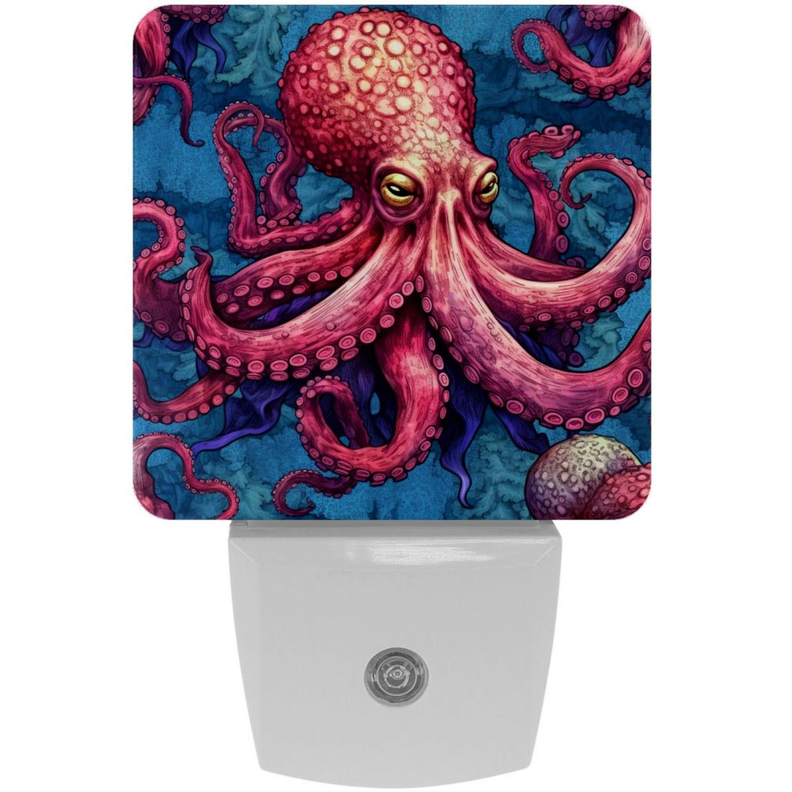 Octopus LED Square Night Lights - Stylish and Functional Nightlight for ...