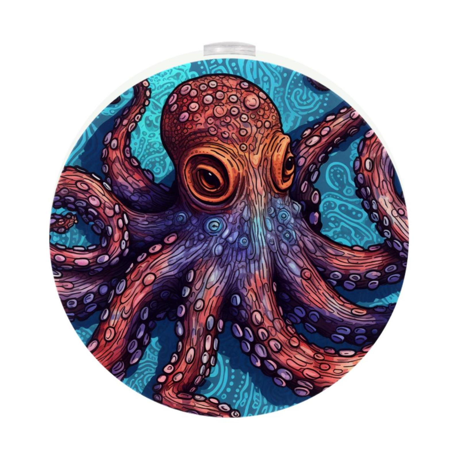 Octopus LED Wall Light Night Light - Set of 2, Induction Light Control ...