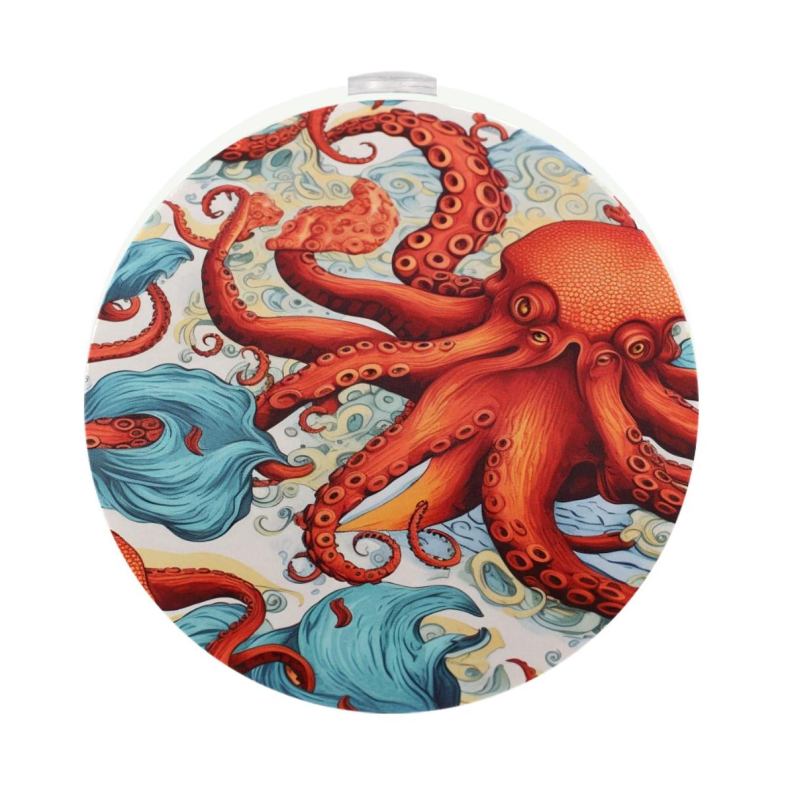 Octopus LED Wall Night Lights - Pack of 2, Smart Induction Control ...