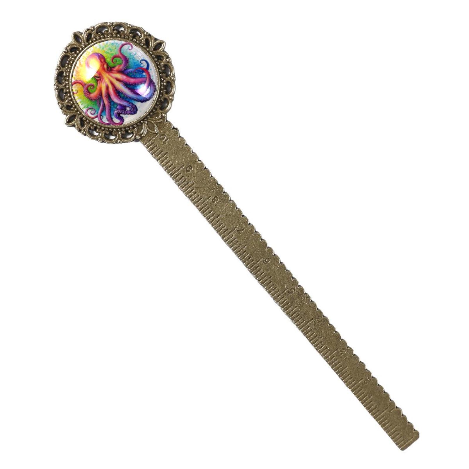 Octopus Lace Bookmark in Antique Bronze - a Gift for Readers and Book ...