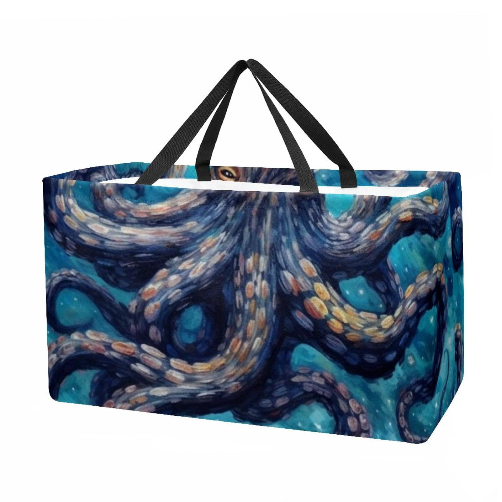 Octopus Large Capacity Foldable Reusable Oxford Cloth Laundry Basket ...