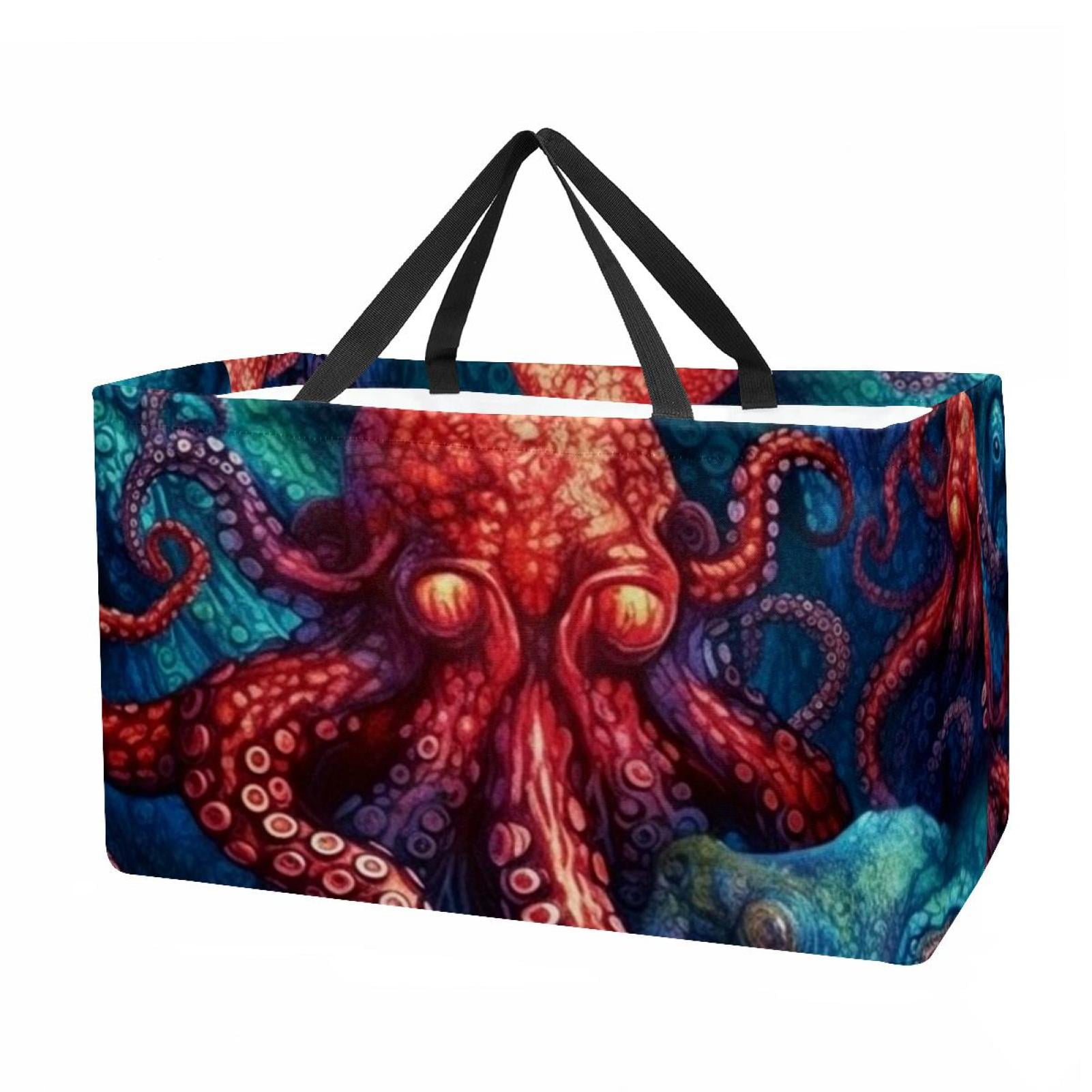 Octopus Large Capacity Reusable Foldable Oxford Cloth Laundry Basket ...