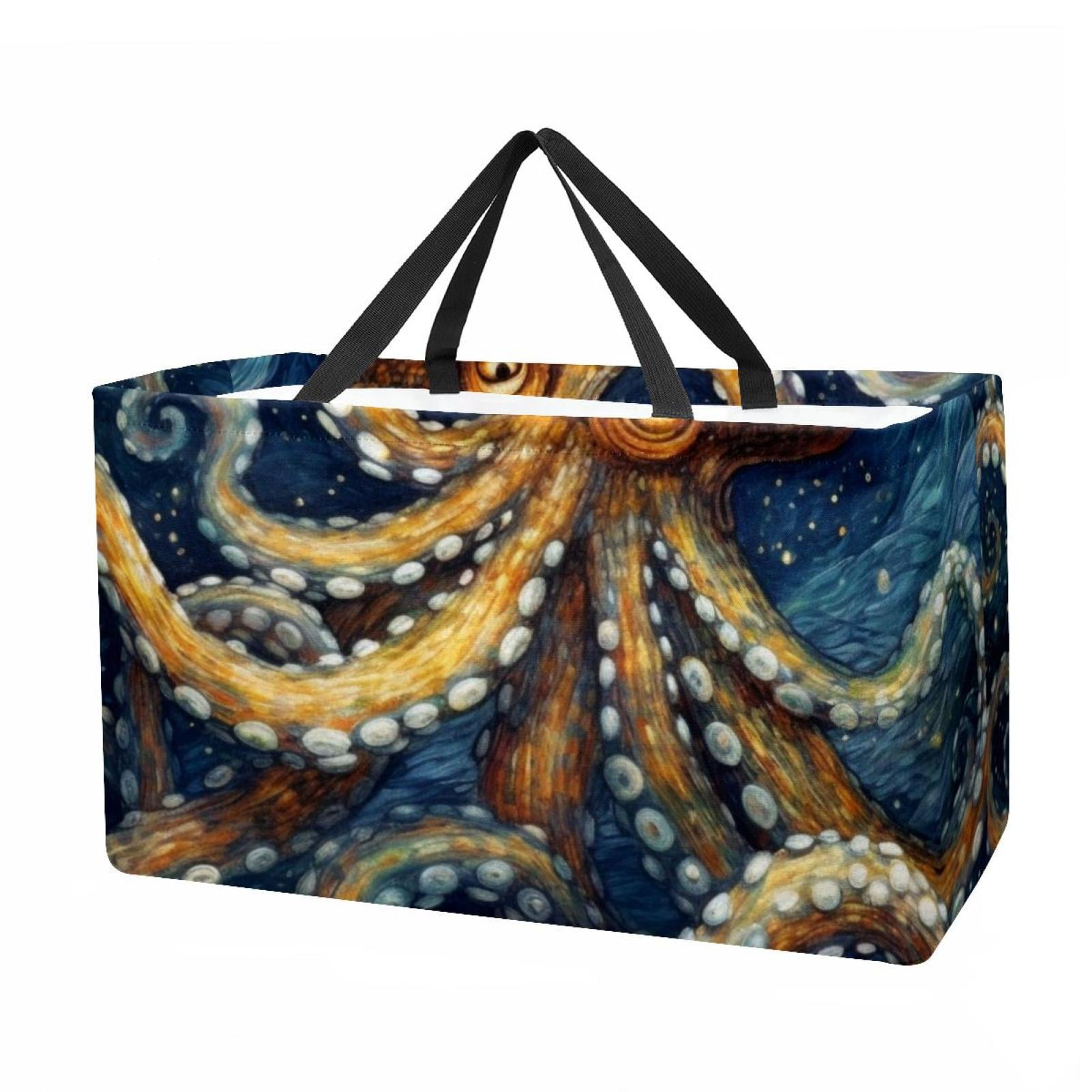 Octopus Large Capacity Reusable Foldable Oxford Cloth Shopping Bag ...