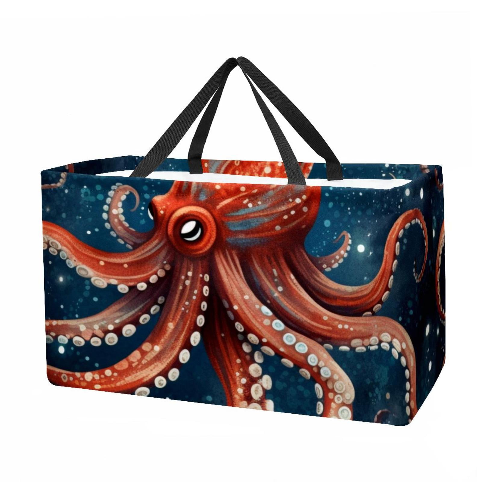 Octopus Large Capacity Reusable Foldable Oxford Cloth Storage Basket ...