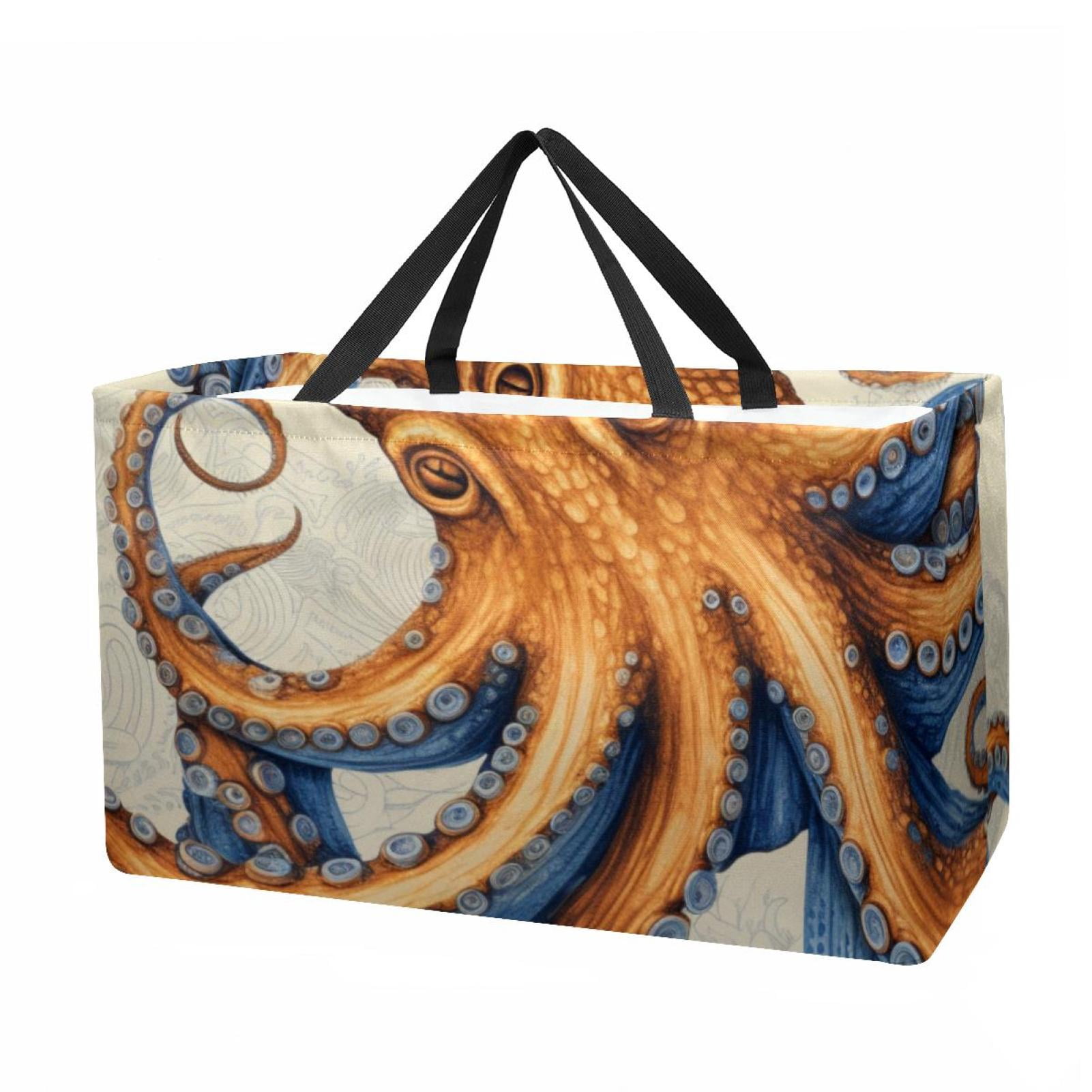 Octopus Large Capacity Reusable Foldable Oxford Cloth Storage Bin Cube ...