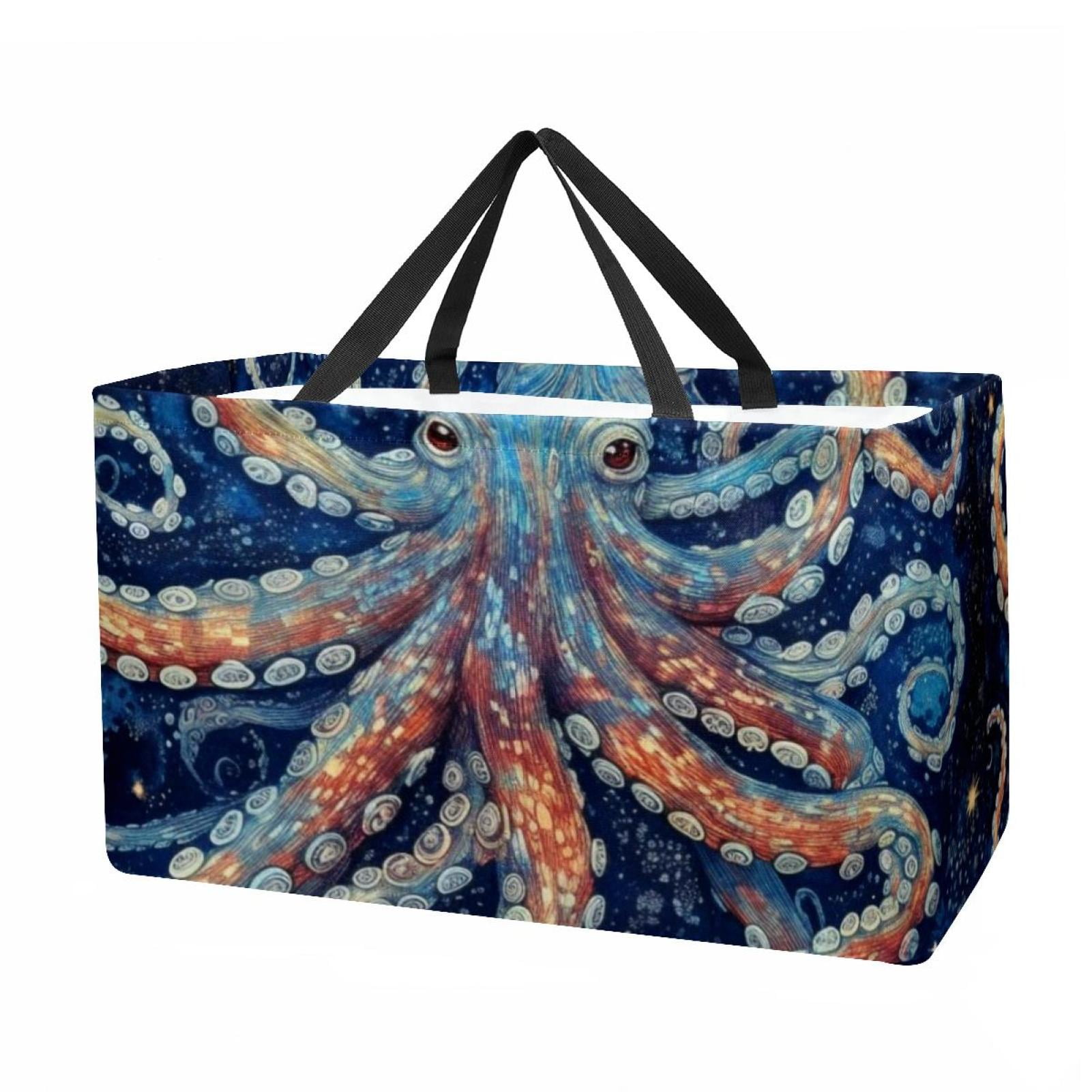 Octopus Large Capacity Reusable Foldable Oxford Cloth Toy Basket ...