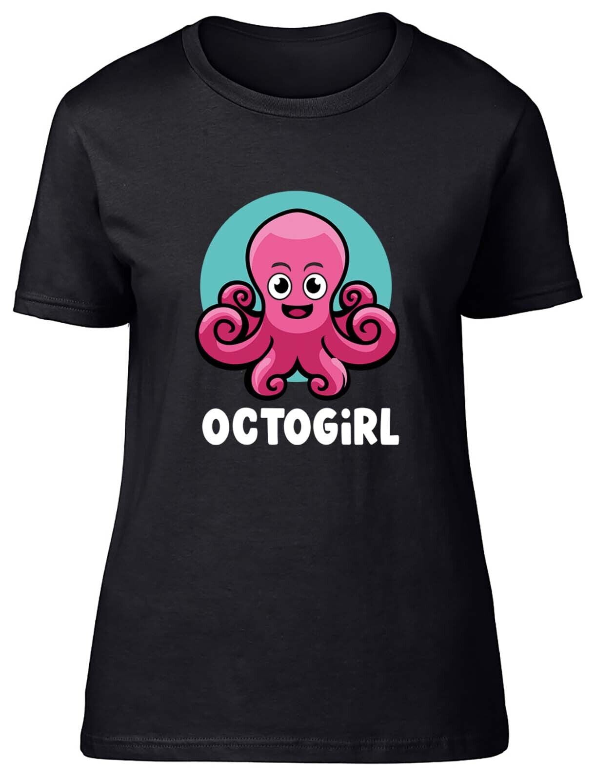 Octopus Lover Wo s T-Shirt Octogirl Tentacles Ocean Sea Ladies Gift Tee ...