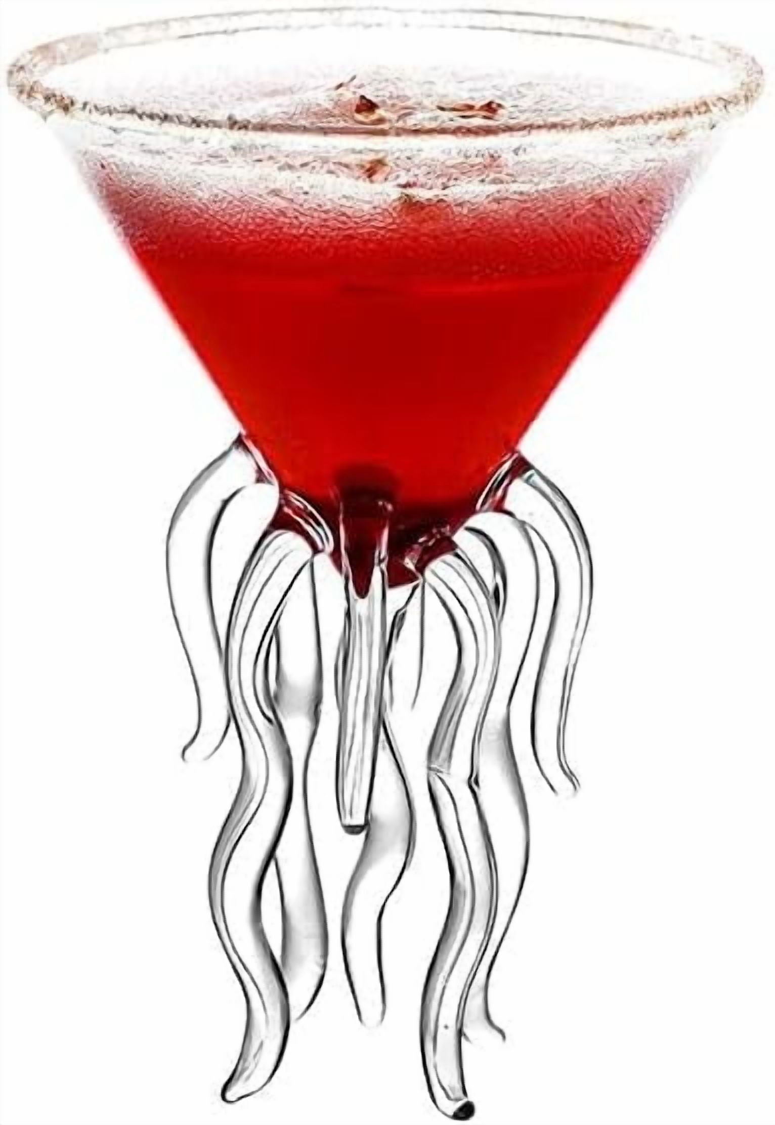 Octopus Martini Glasses Set - Creative Crystal Cocktail Drinkware, Bar ...