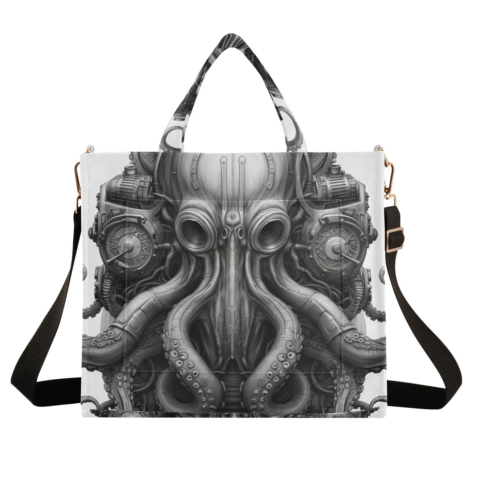 Octopus Mask Corduroy Tote Bag Handbag Large Messenger Bag Shoulder ...