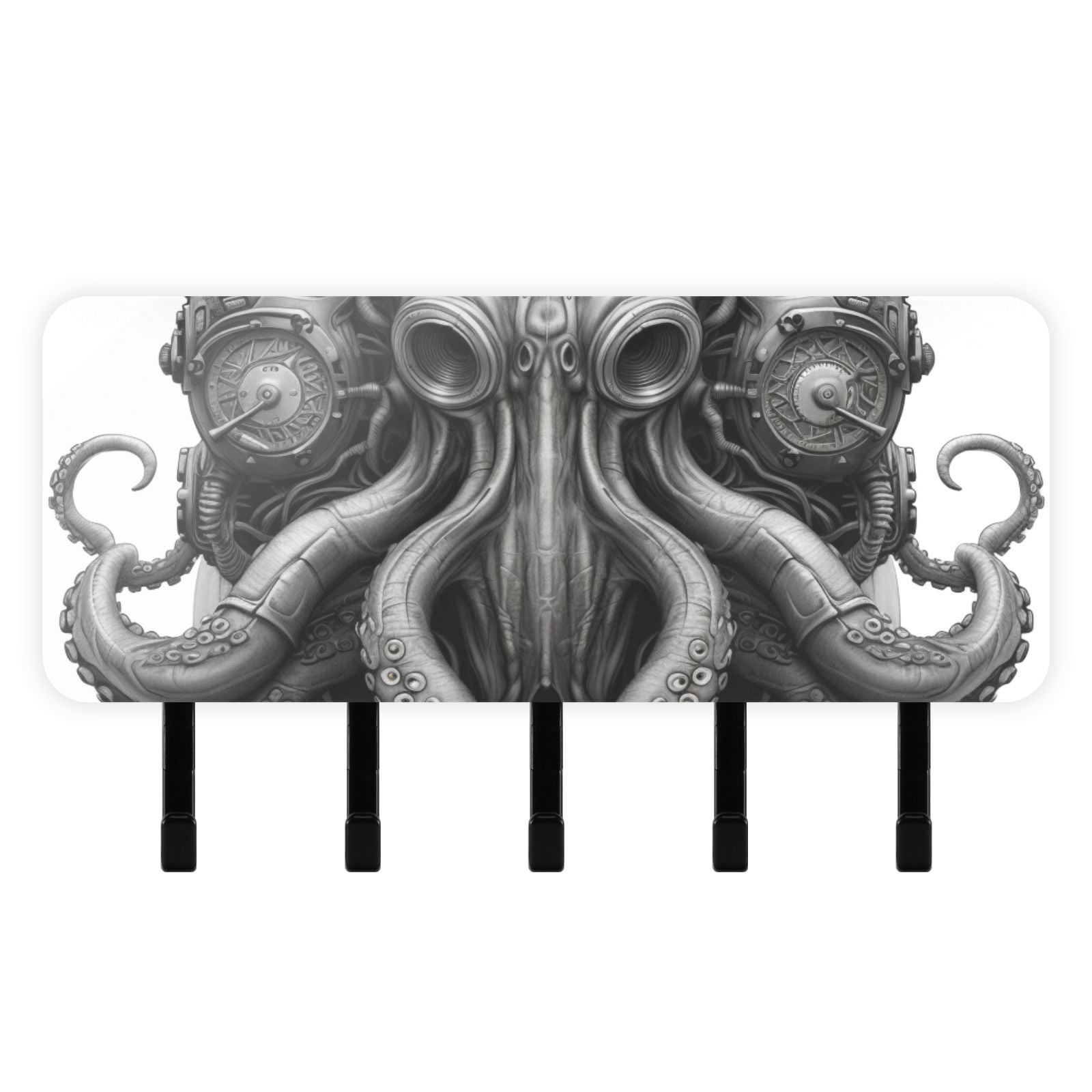 Octopus Mask Mail Holder Organizer Wall Mount with Shelf Key Holder Key ...