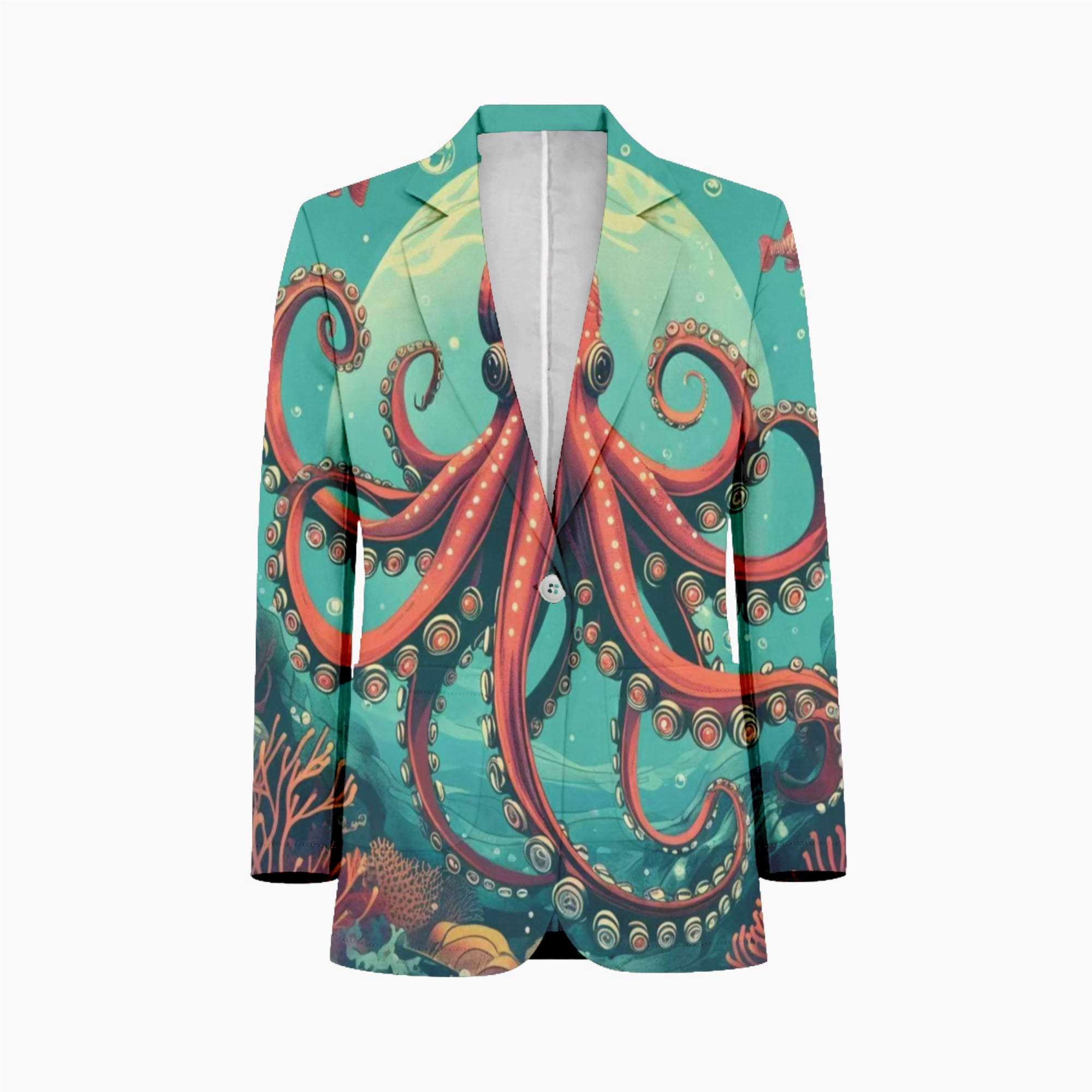 Octopus Men's Suit Blazer Casual Party Wear Slim Fit Suit Jacket ...