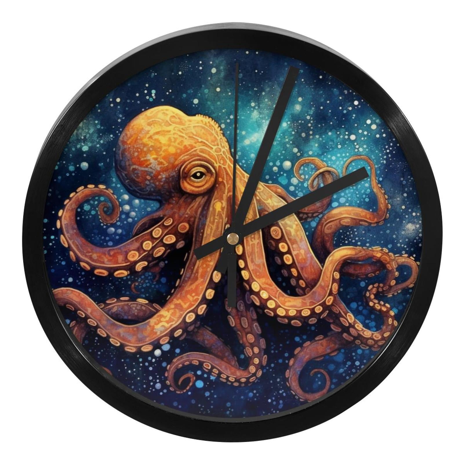 Octopus Modern Quartz Wall Clock - Perfect Mother's Day Gift for Mom ...