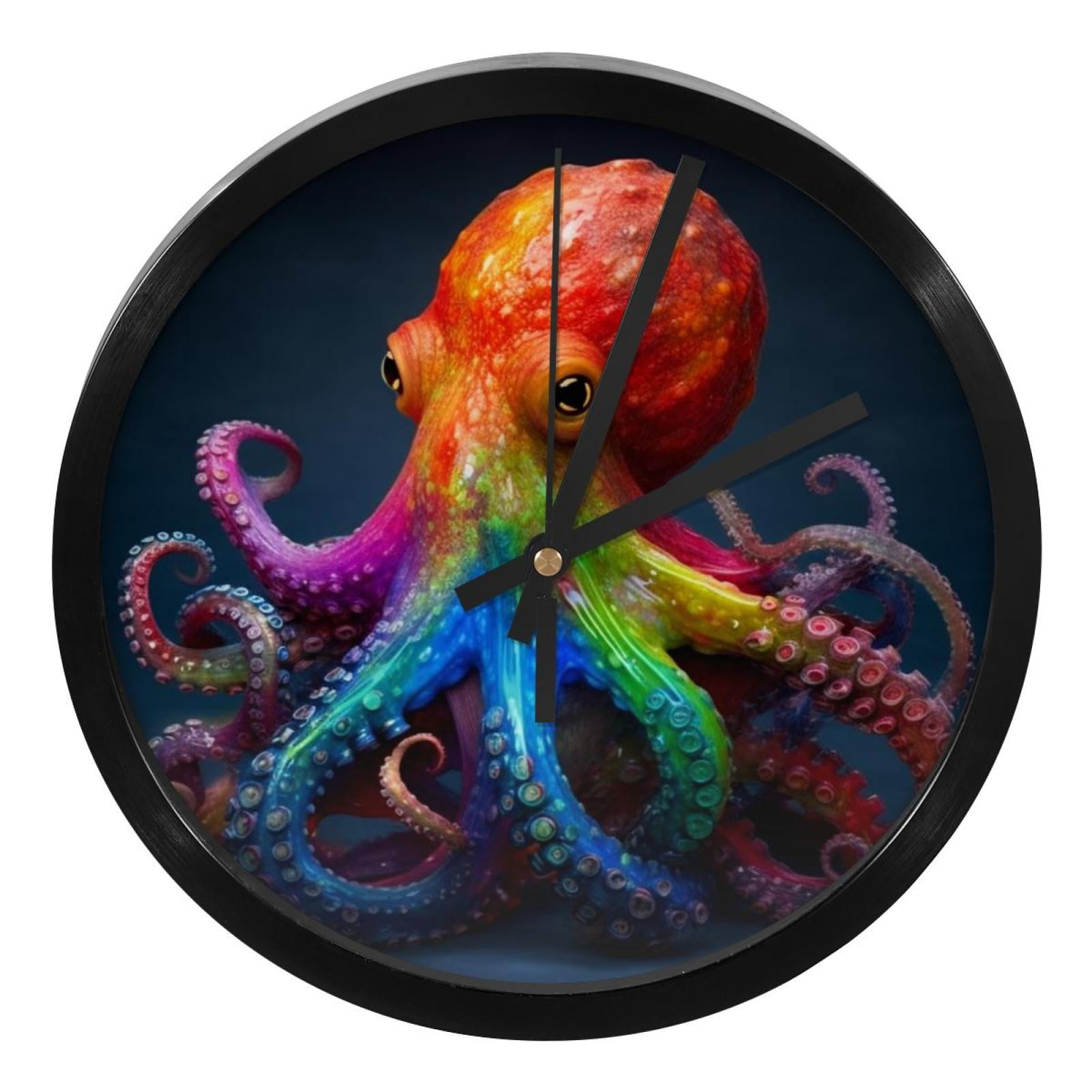 Octopus Modern Wall Clock - Perfect Mothers Day Gifts for Grandma ...