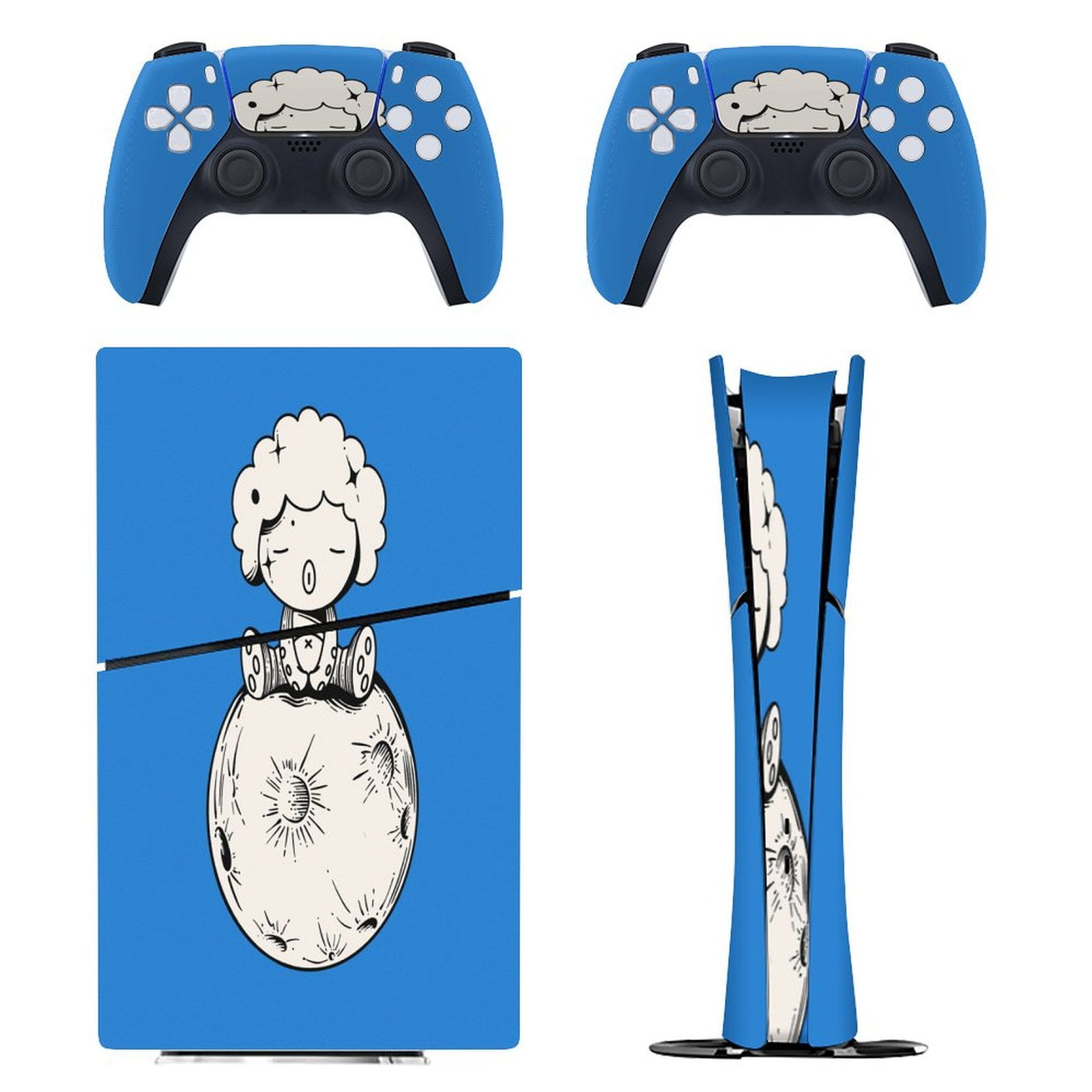 Octopus Moon PS5/PS5 Slim Digital Disc Skin Sticker For Console And ...