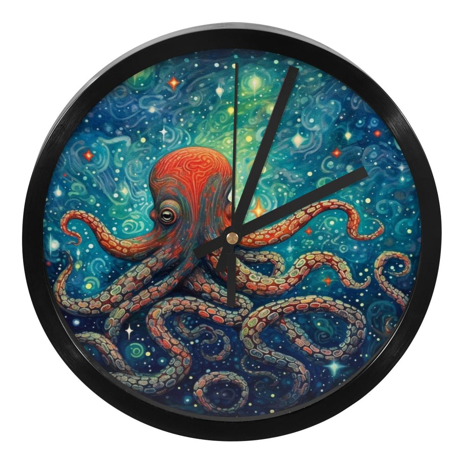 Octopus Mother's Day Wall Clock Perfect for Offices, Classrooms, and ...