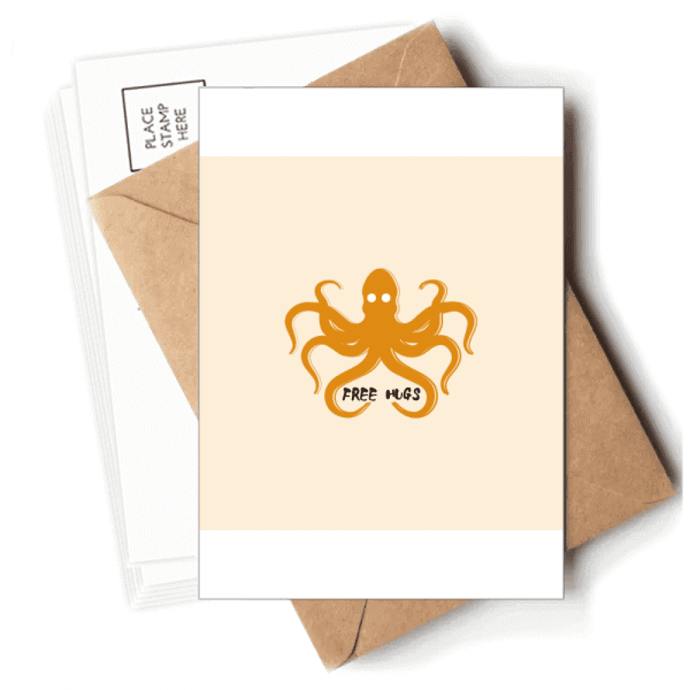 Octopus Ocean Tentacle Food Postcards Envelopes Blank Note Cards ...