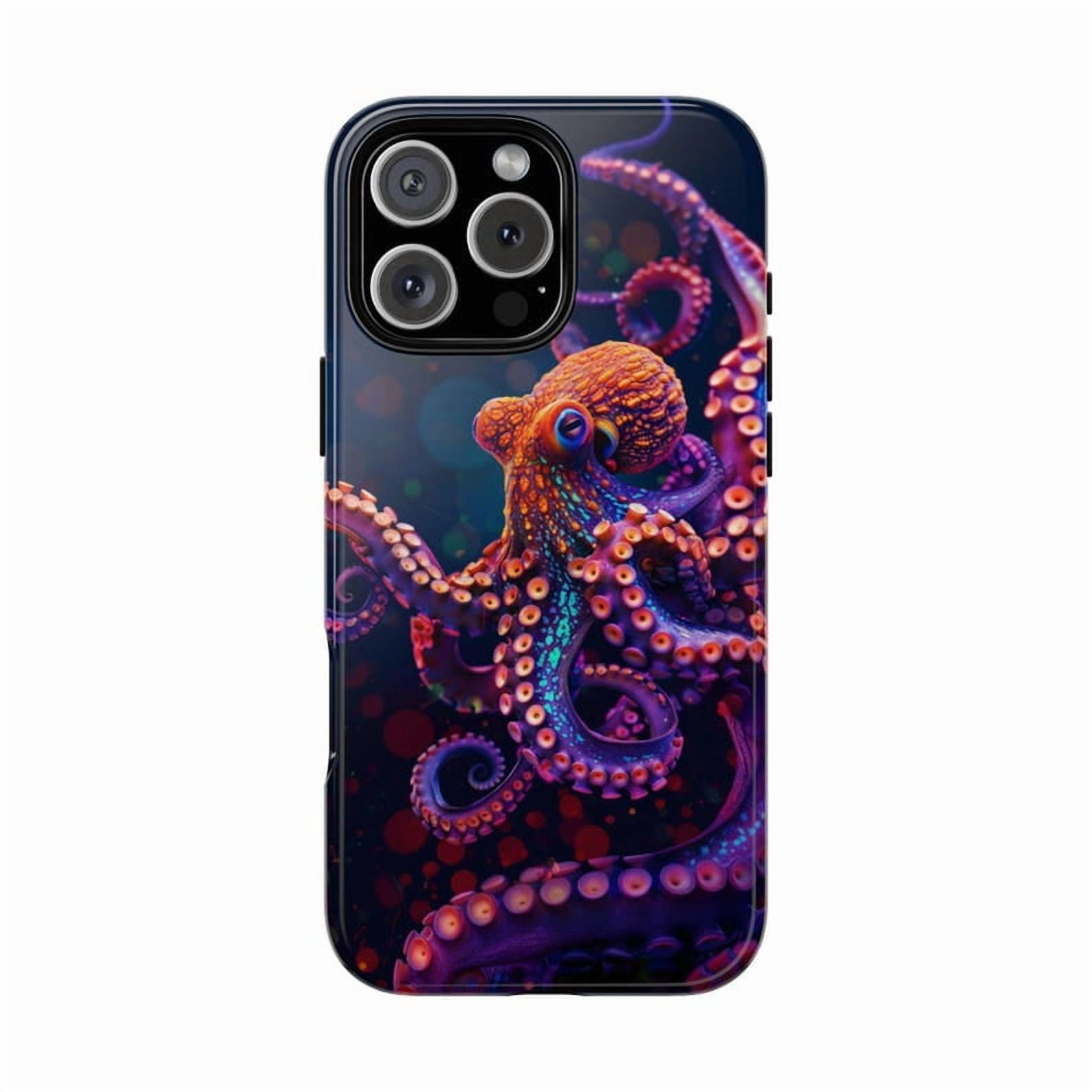 Octopus Odyssey with Tentacle Cephalopod in Ocean Fantasy Artwork Phone ...