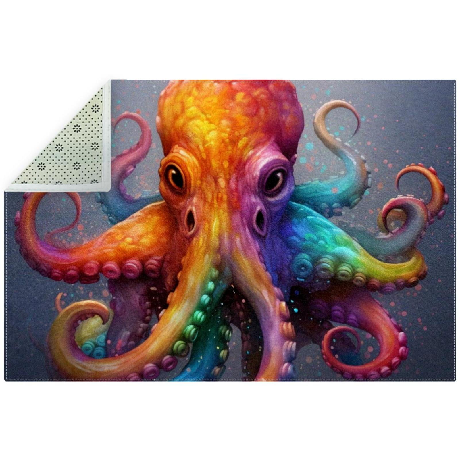 Octopus Outdoor Polyester Floor Mat - Durable and Water Rug for Patio ...