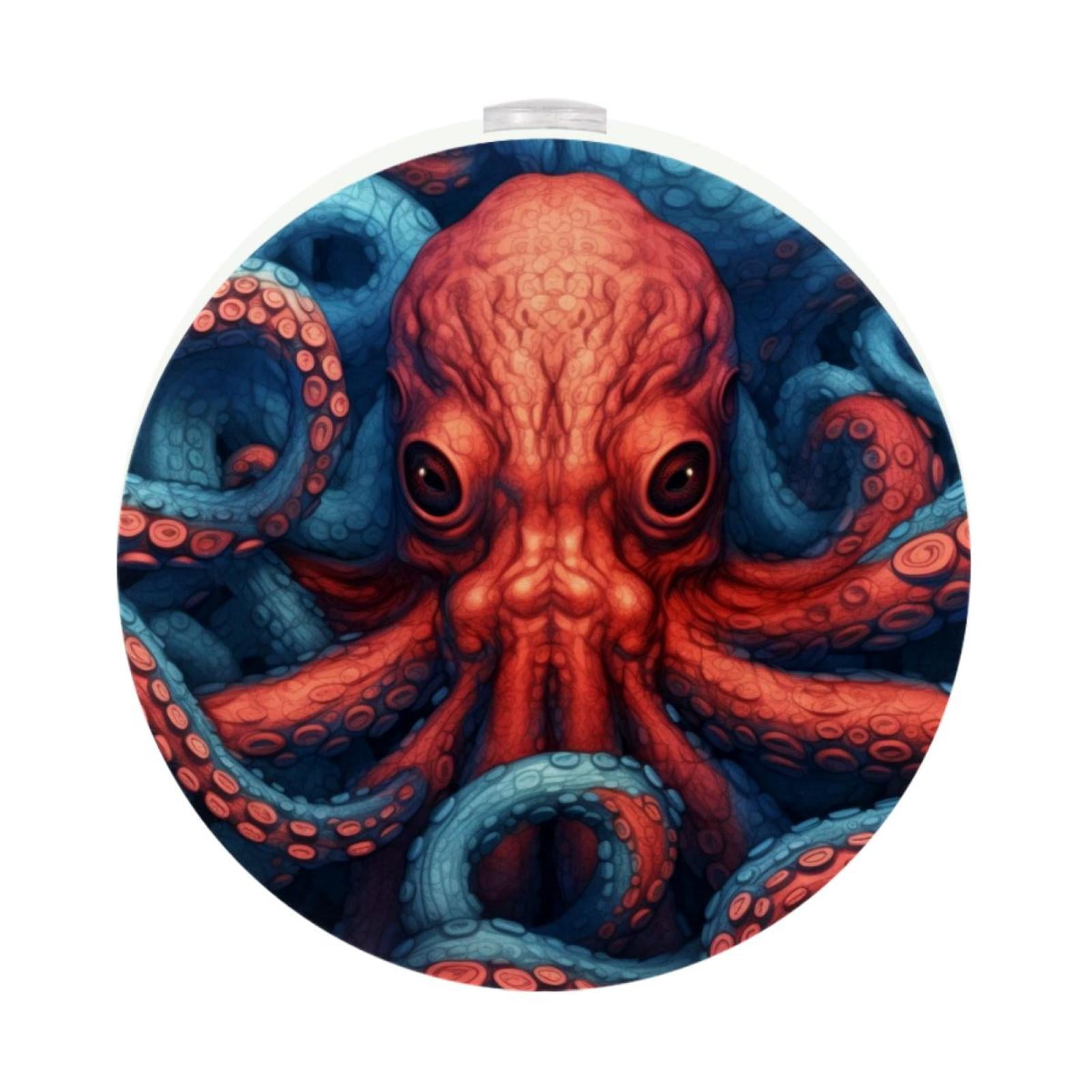 Octopus Pack of two Circular Night Lights with Induction Light Control ...