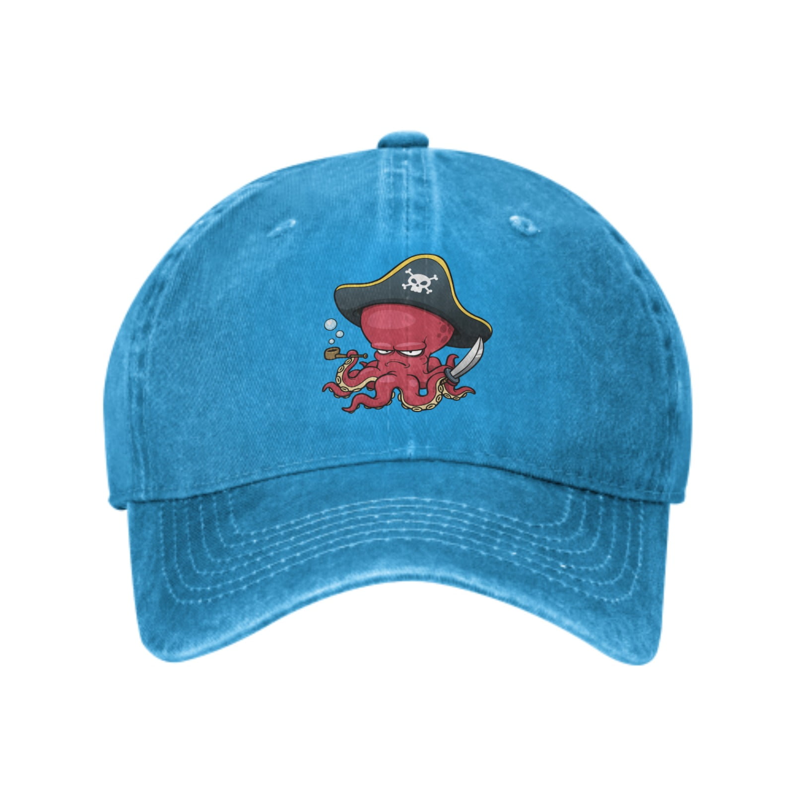 Octopus Pirate Baseball Caps for Men Women Adjustable Casual Trucker ...