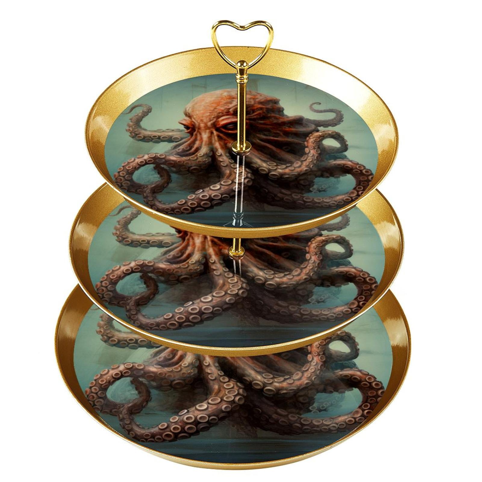 Octopus Plastic Discs Hanging Organizer for Dessert Table | Iron ...