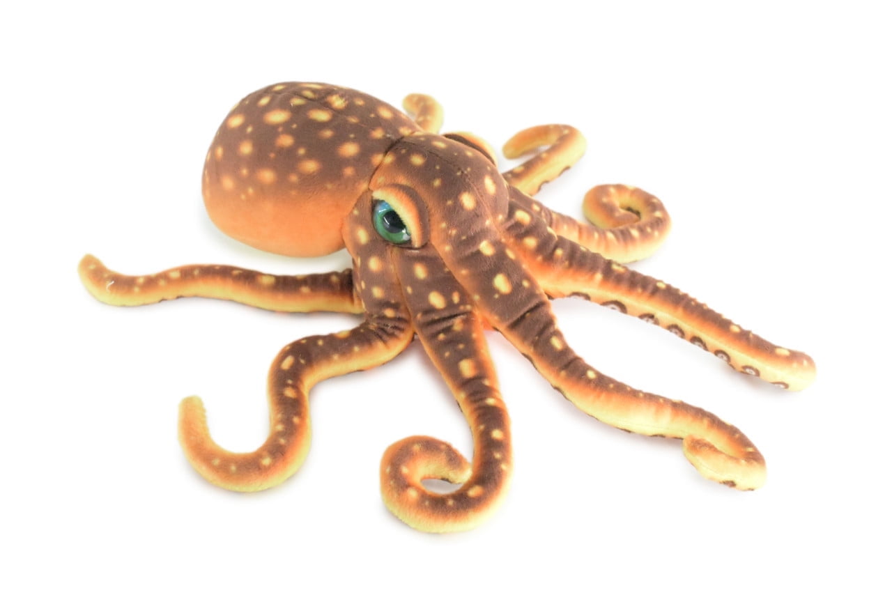 Octopus Plush, Brown, Octopuses, Octopodes, Saltwater, Stuffed Animal ...