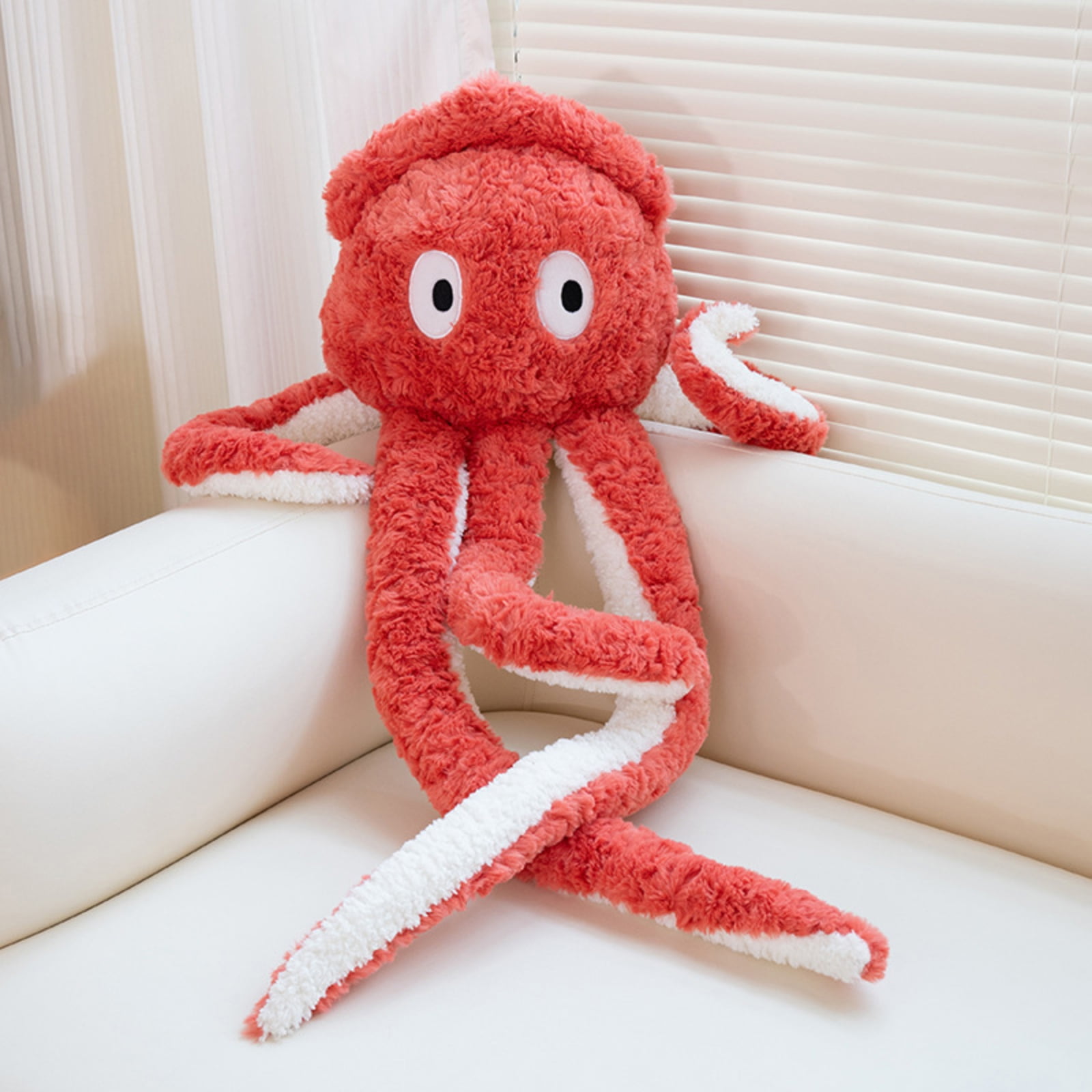 Octopus Plush Toy - 37.8 inch Red Soft Octopus Stuffed Animal Toys ...