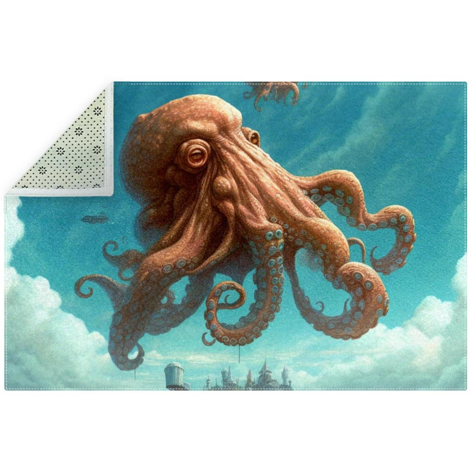 Octopus Polyester Indoor Mat for Comfort and Style - Home or Office Use ...