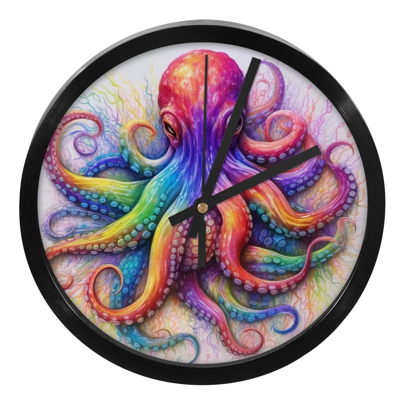 Octopus Precise Quartz Wall Clock for Offices, Classrooms, and Homes ...