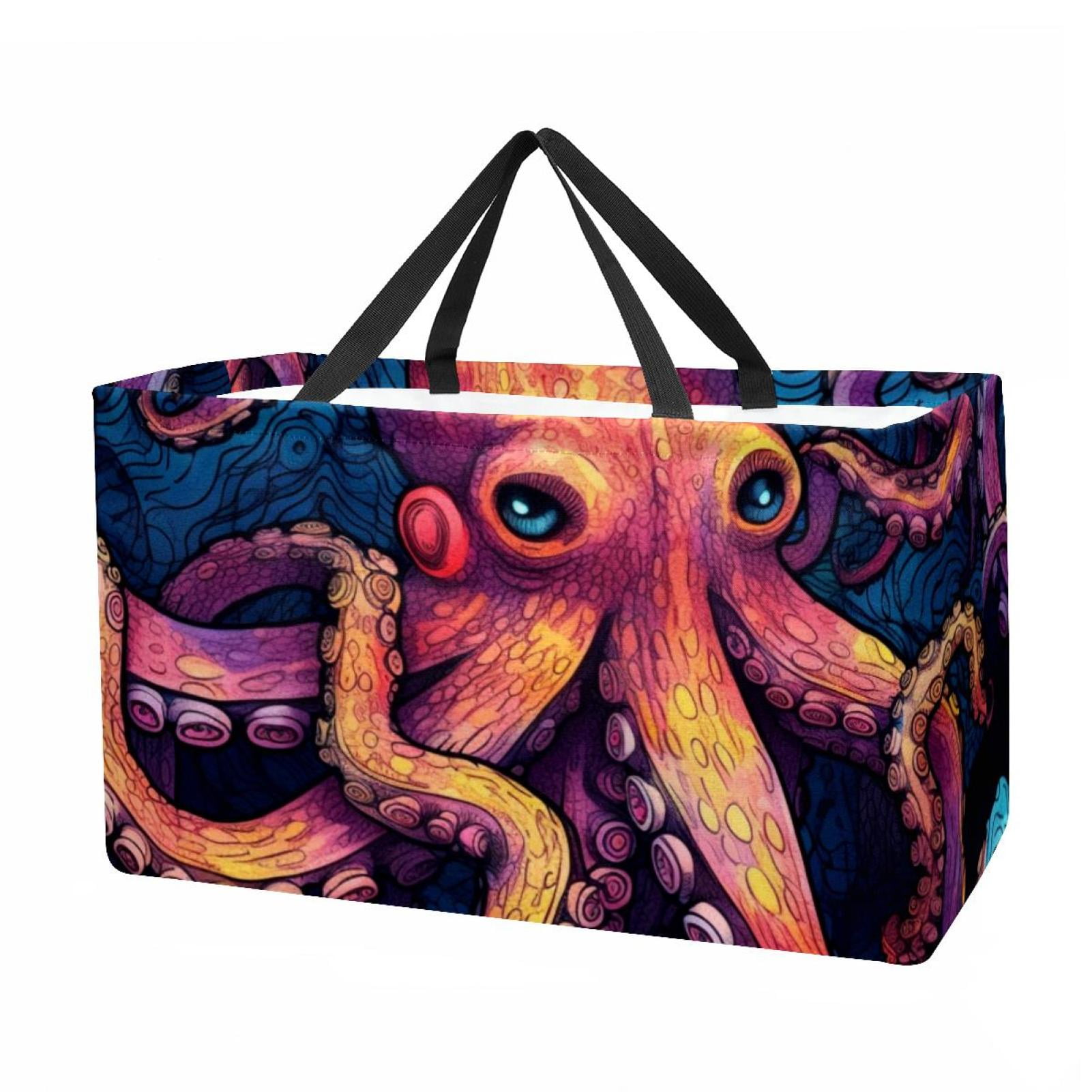 Octopus Premium Oxford Cloth Shopping Bags: Reusable, Foldable, and ...